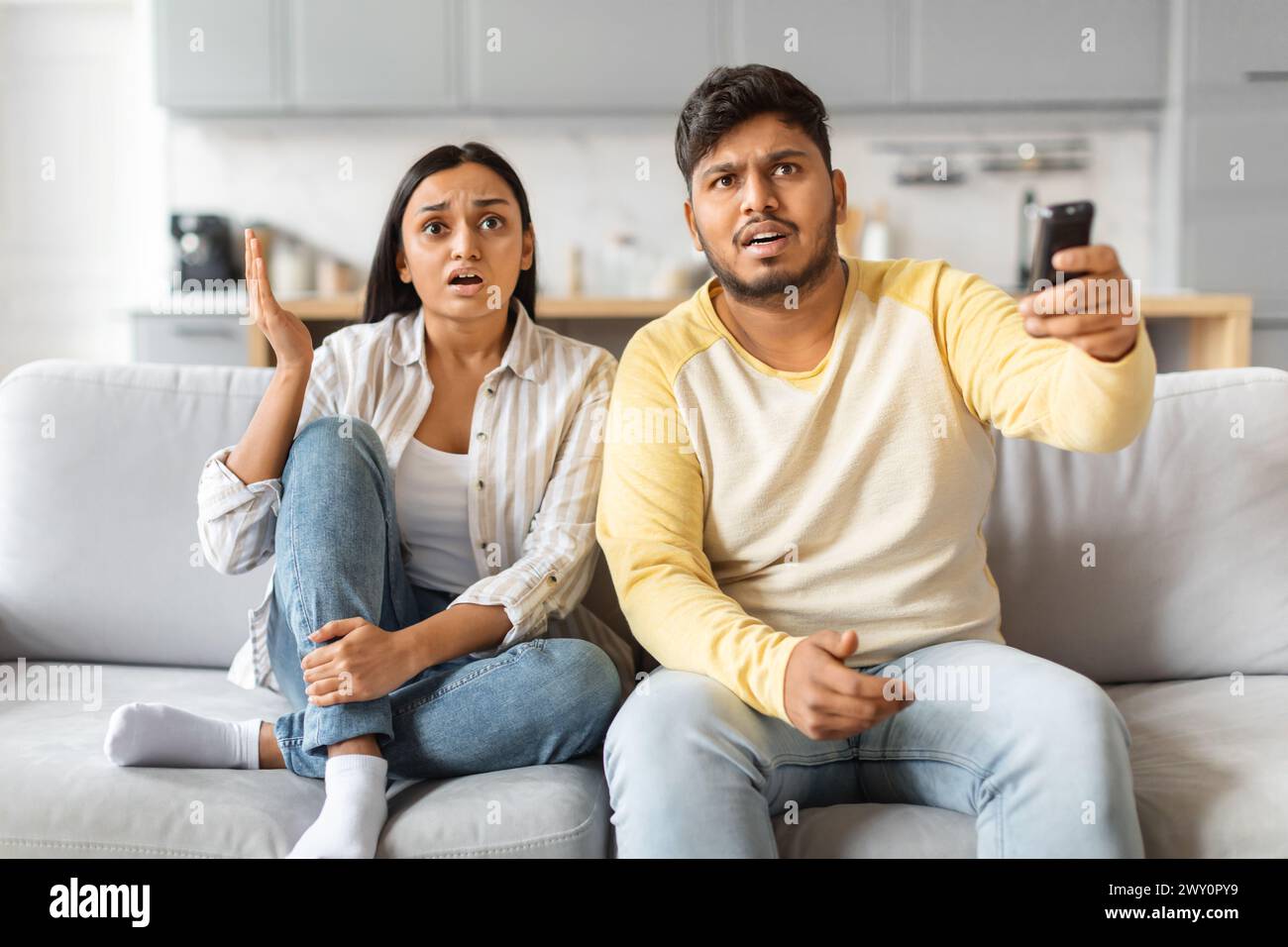 Living reacting hi-res stock photography and images - Alamy