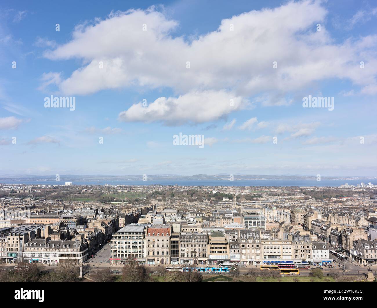 View of Edinburgh, Scotland from its castle Stock Photo - Alamy