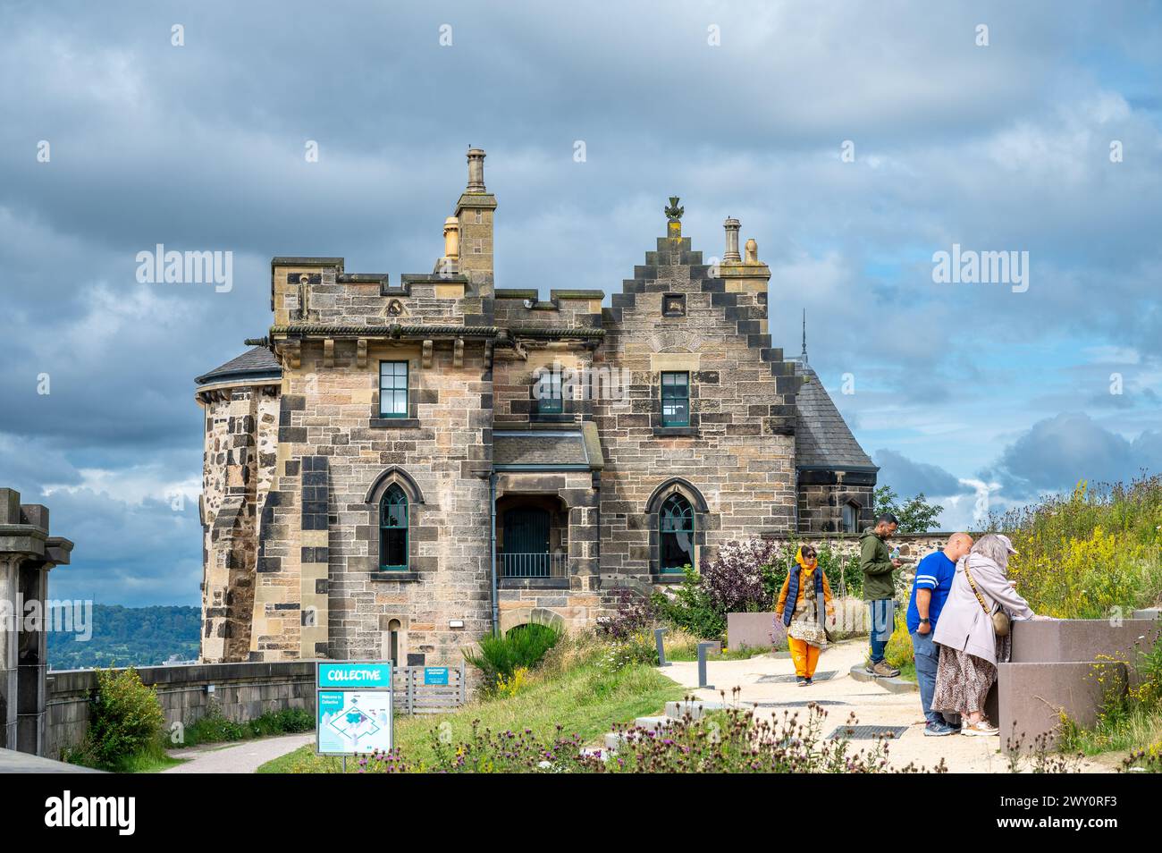 View of the Observatory House Overlooking the city centre, Calton Hill ...