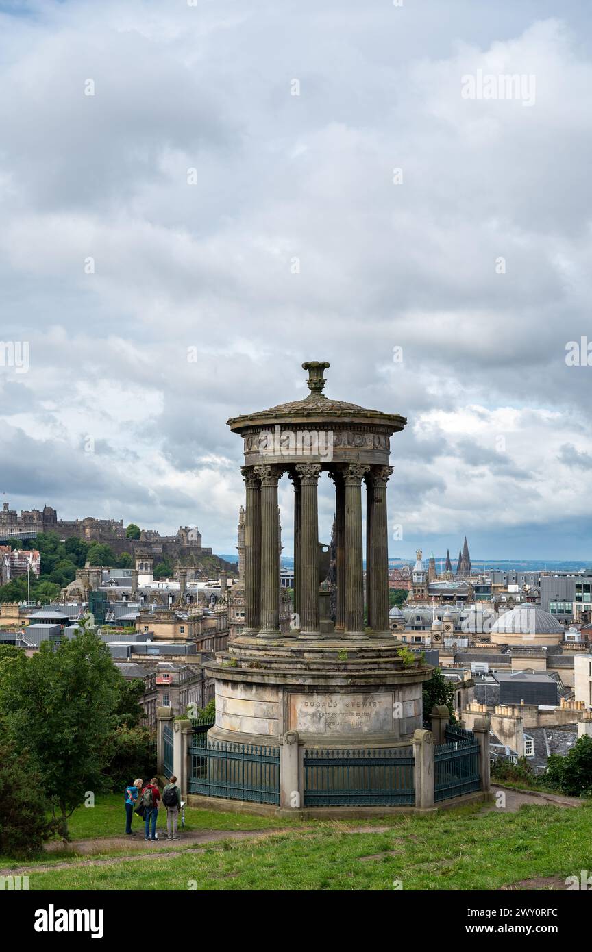 A view from Calton Hill over Edinburgh, City of Edinburgh, Scotland ...