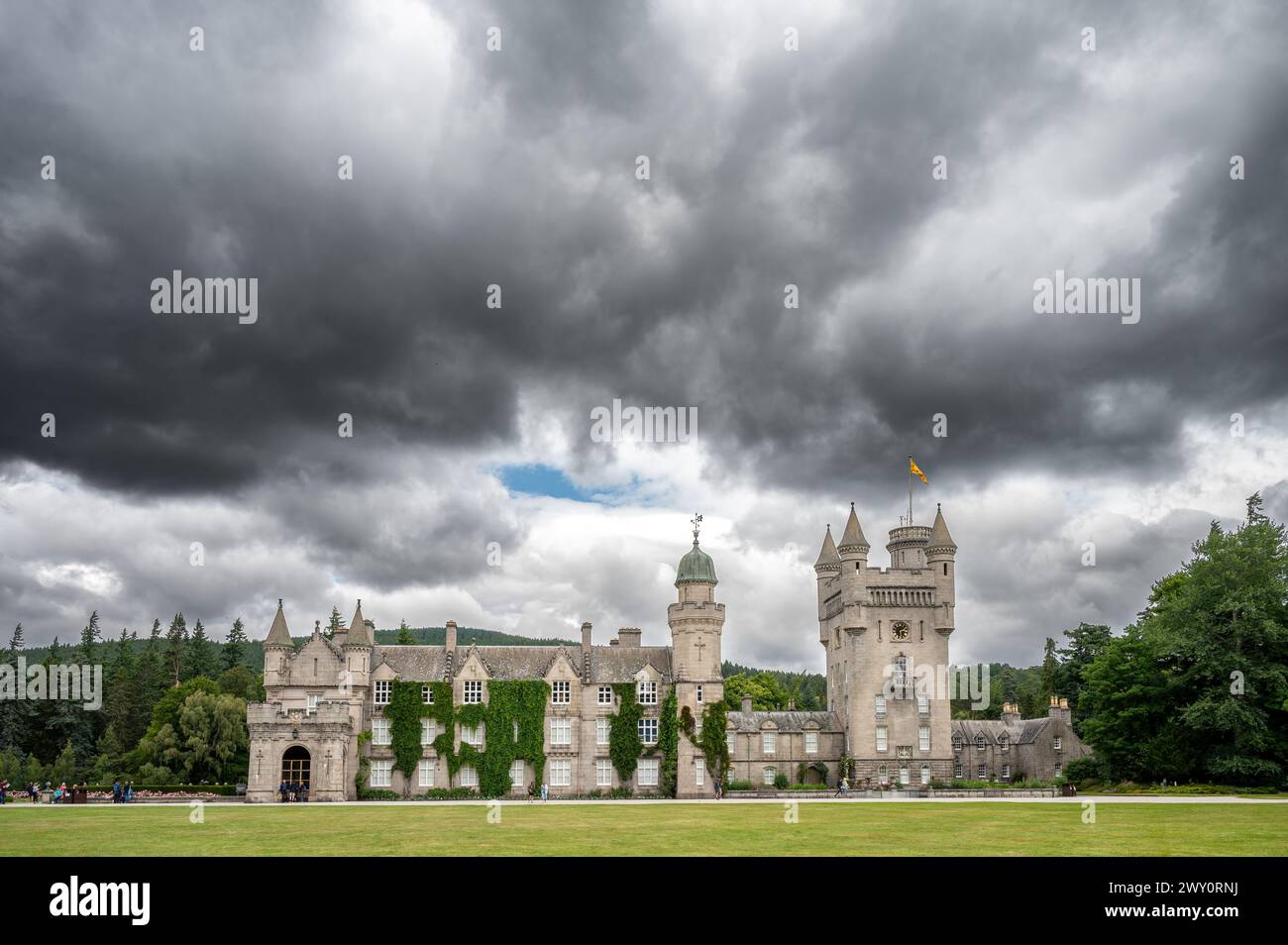 Balmoral Castle Estate, the summer residence of the British Royal ...