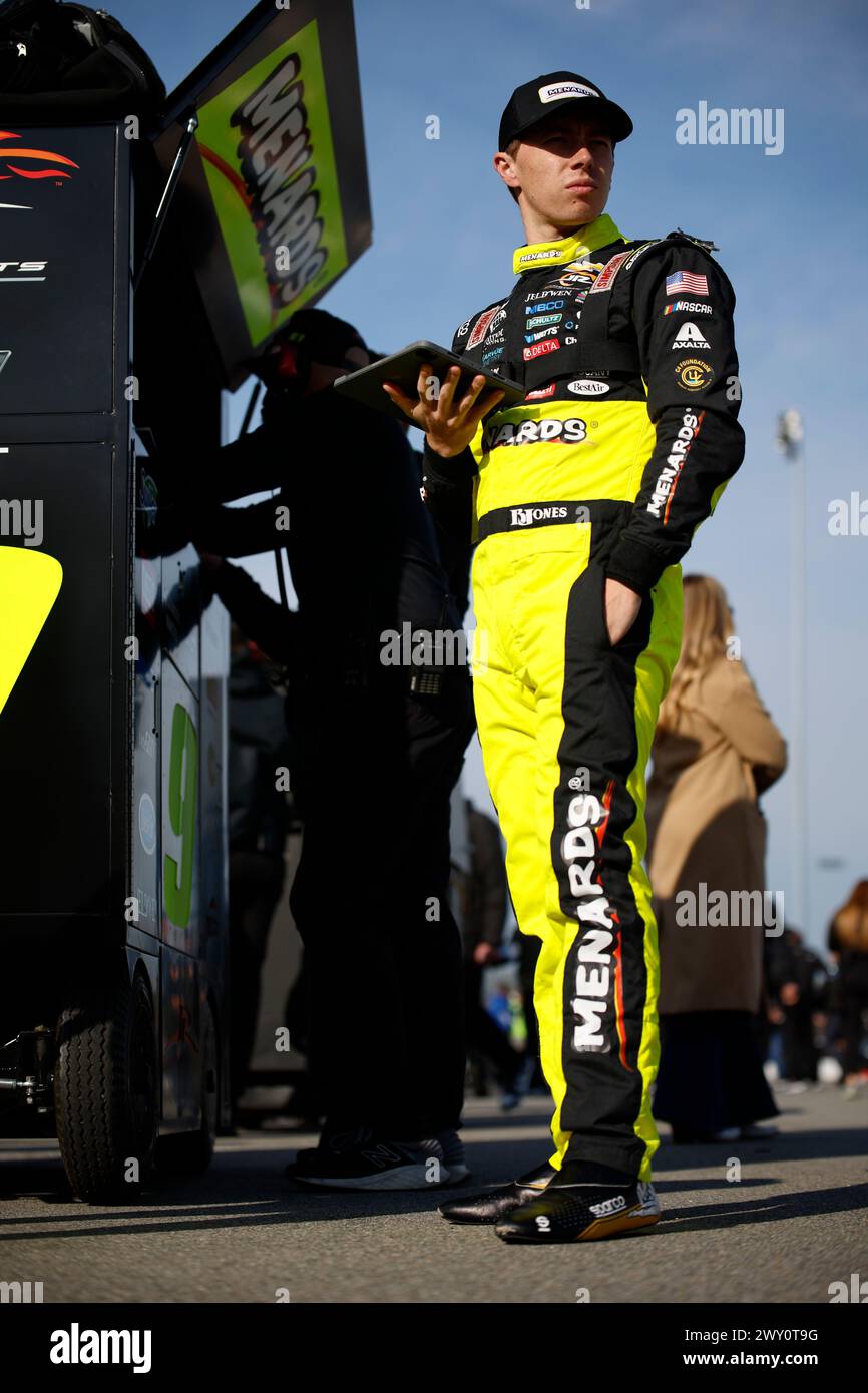 NASCAR Xfinity Series driver, Brandon Jones gets ready to qualify for ...