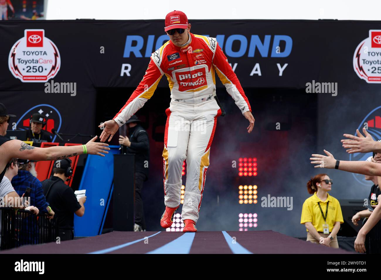 NASCAR Xfinity Series driver, Sammy Smith gets introduced for the ...