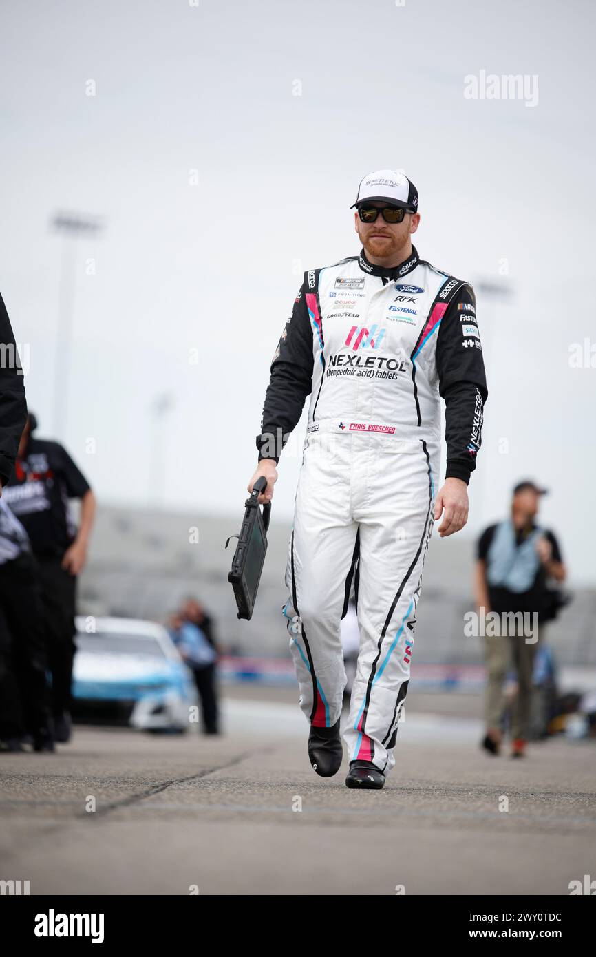 NASCAR Cup Series driver, Chris Buescher gets ready to qualify for the ...