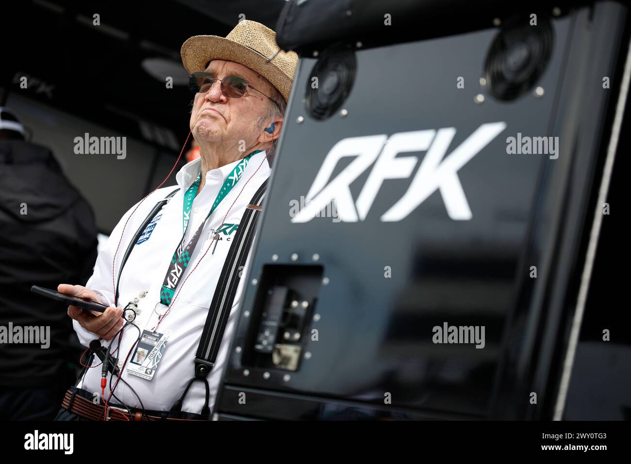 NASCAR Cup Series Team Owner, JACK ROUSH, watches his team getting ...