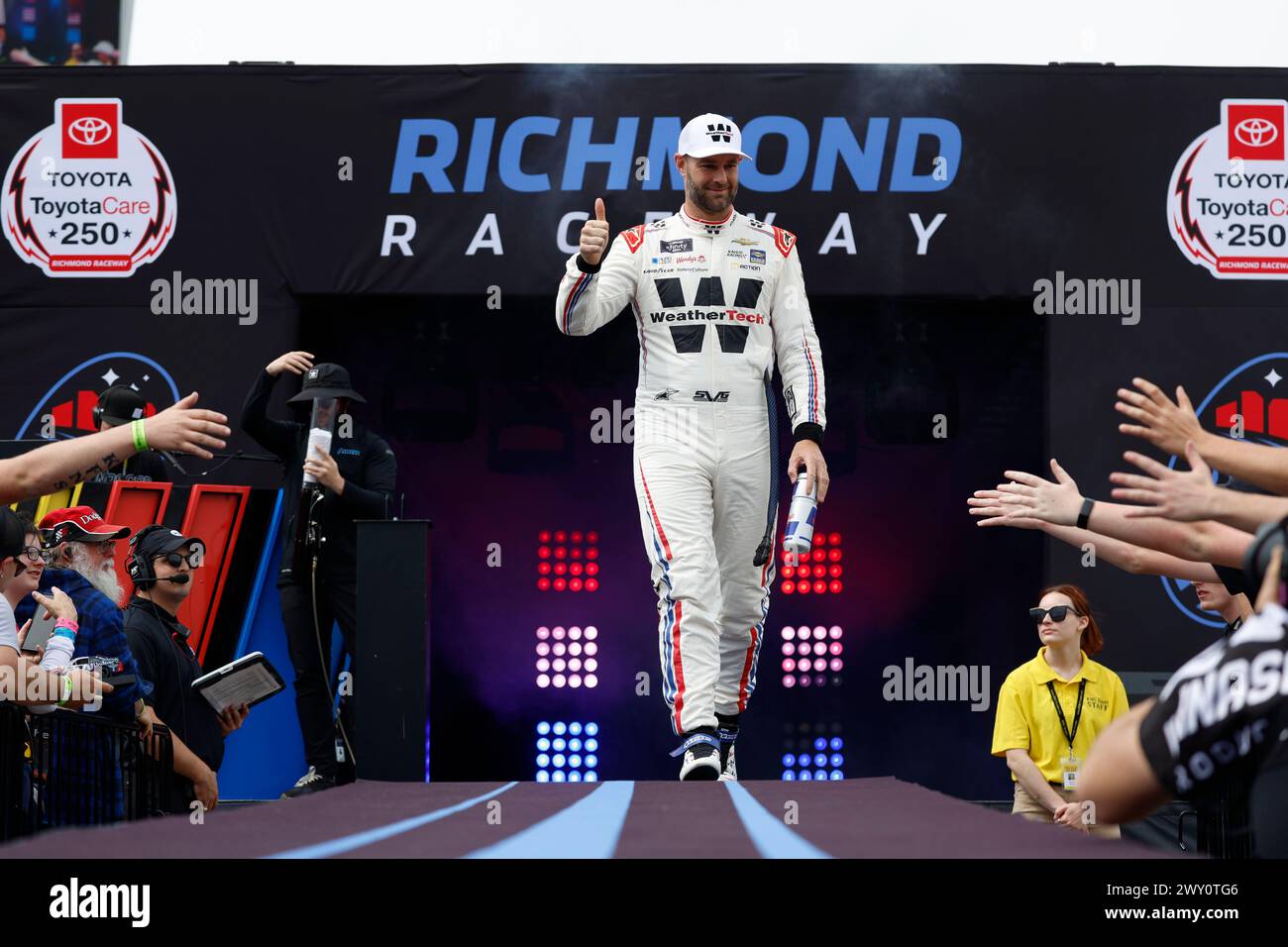 NASCAR Xfinity Series driver, Shane van Gisbergen gets introduced for ...