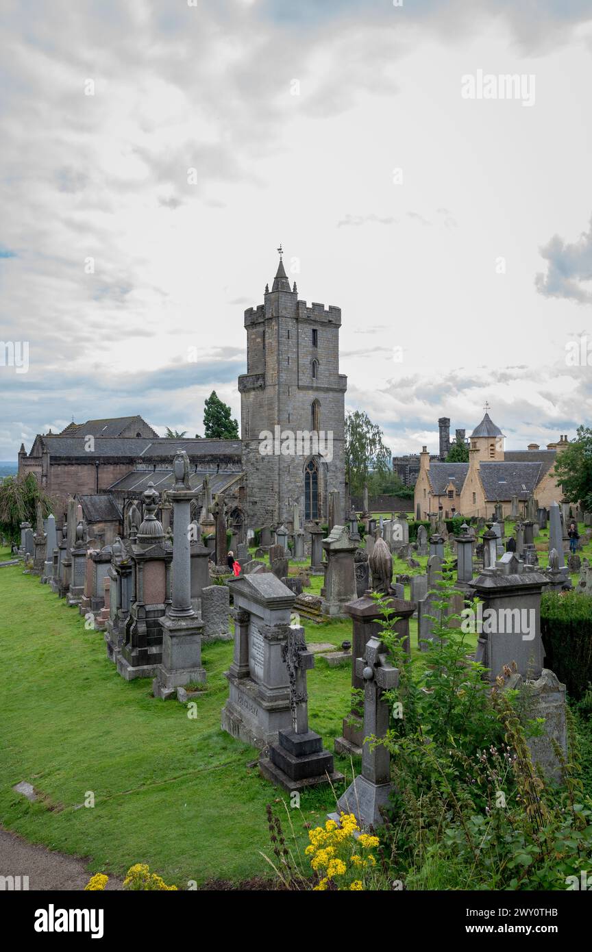 Stirling top of the town, Church Holy Rude, Cemetery with historic ...