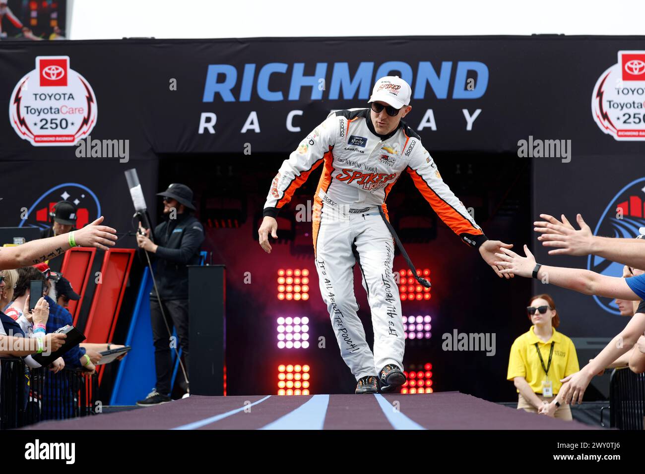 NASCAR Xfinity Series driver, Parker Kligerman gets introduced for the ...