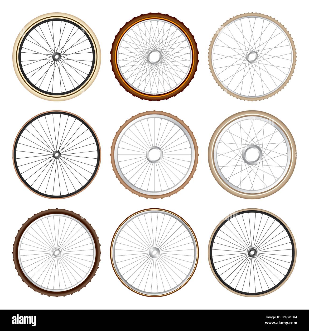 Vintage motorized bike Stock Vector Images - Alamy