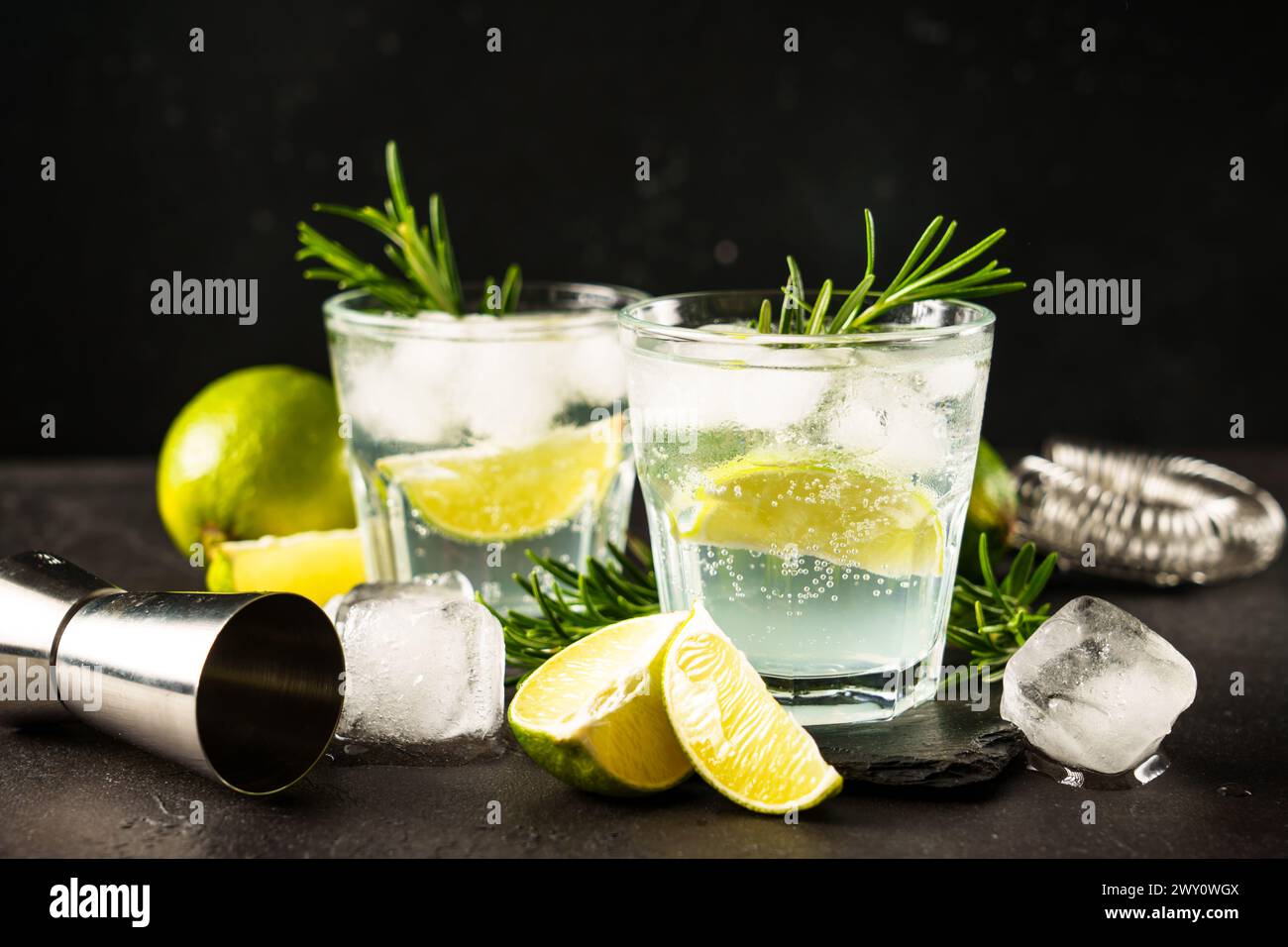 Tall gin and tonic cocktail hi-res stock photography and images - Alamy