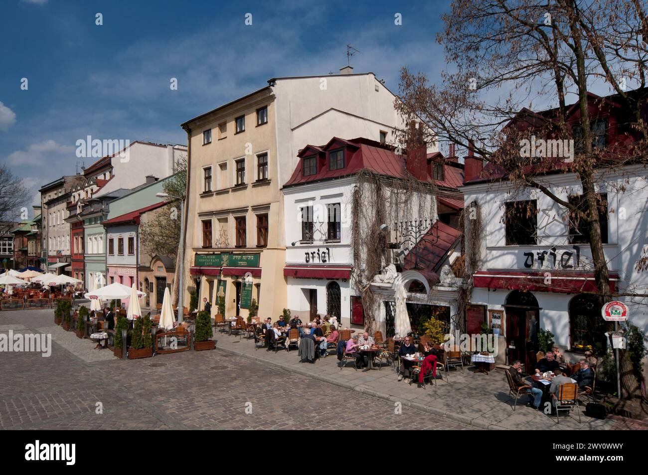 Szeroka Street, Kazimierz, Krakow, Poland Stock Photo - Alamy