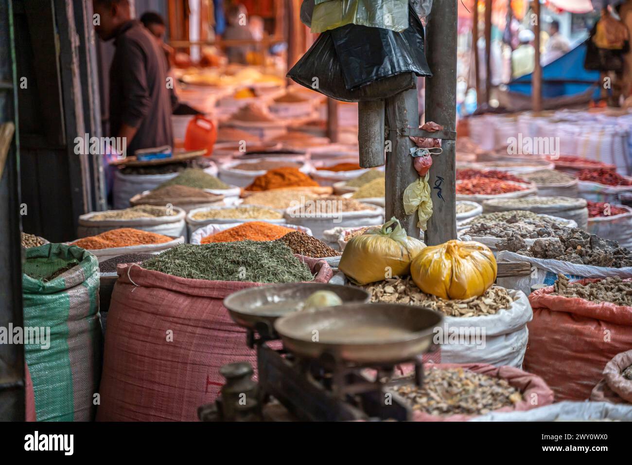 The colorful market of Harar (Harer), Ethiopia Stock Photo - Alamy