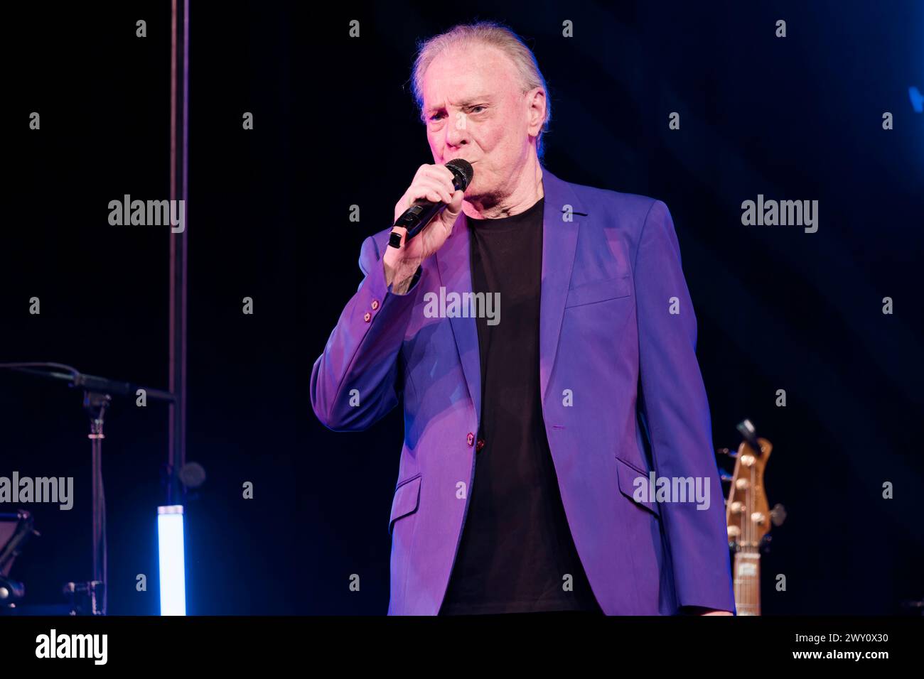 Paris, France. 2nd Apr, 2024. Herbert Leonard performs on the Bobino ...