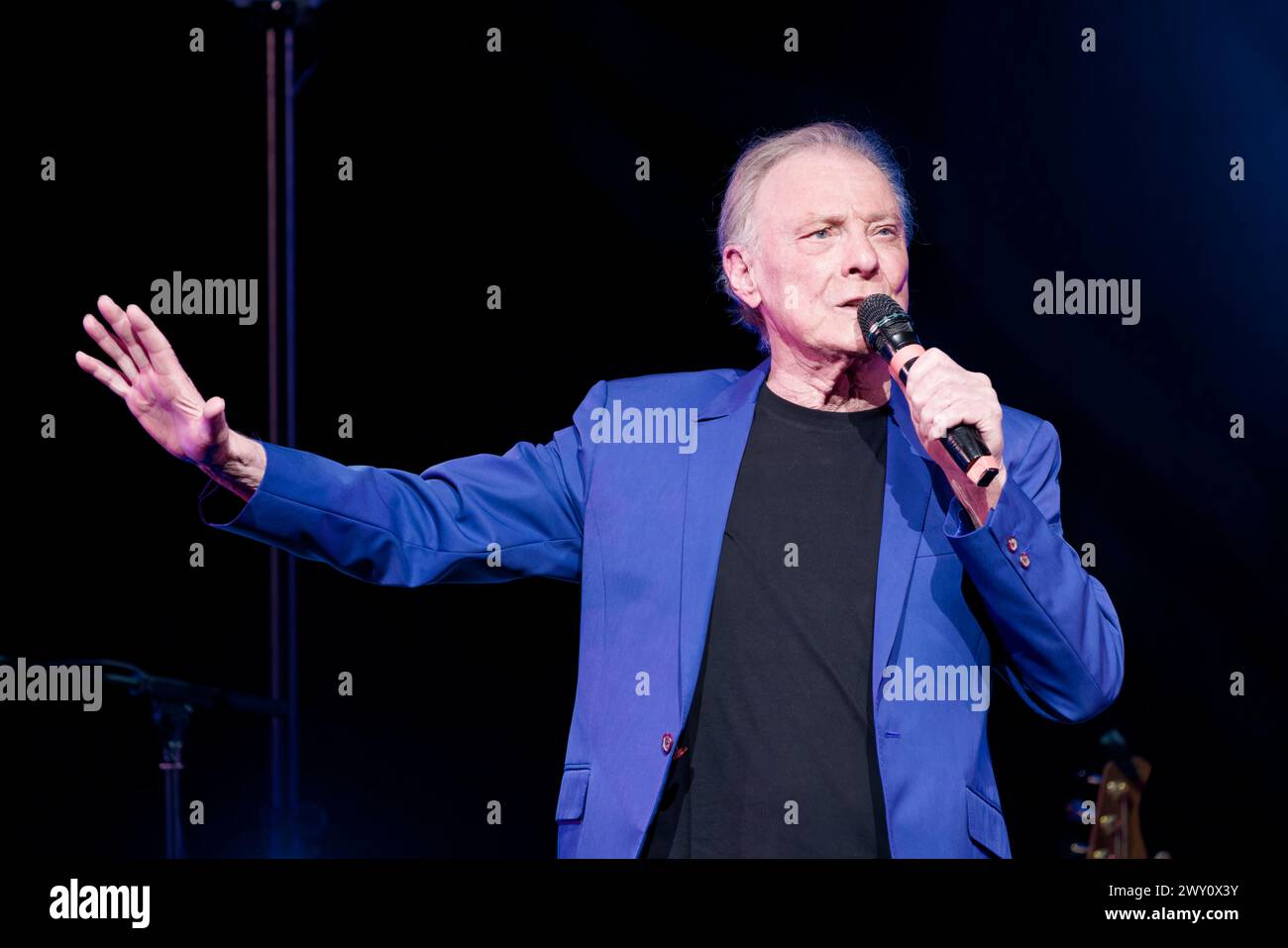 Paris, France. 2nd Apr, 2024. Herbert Leonard performs on the Bobino ...