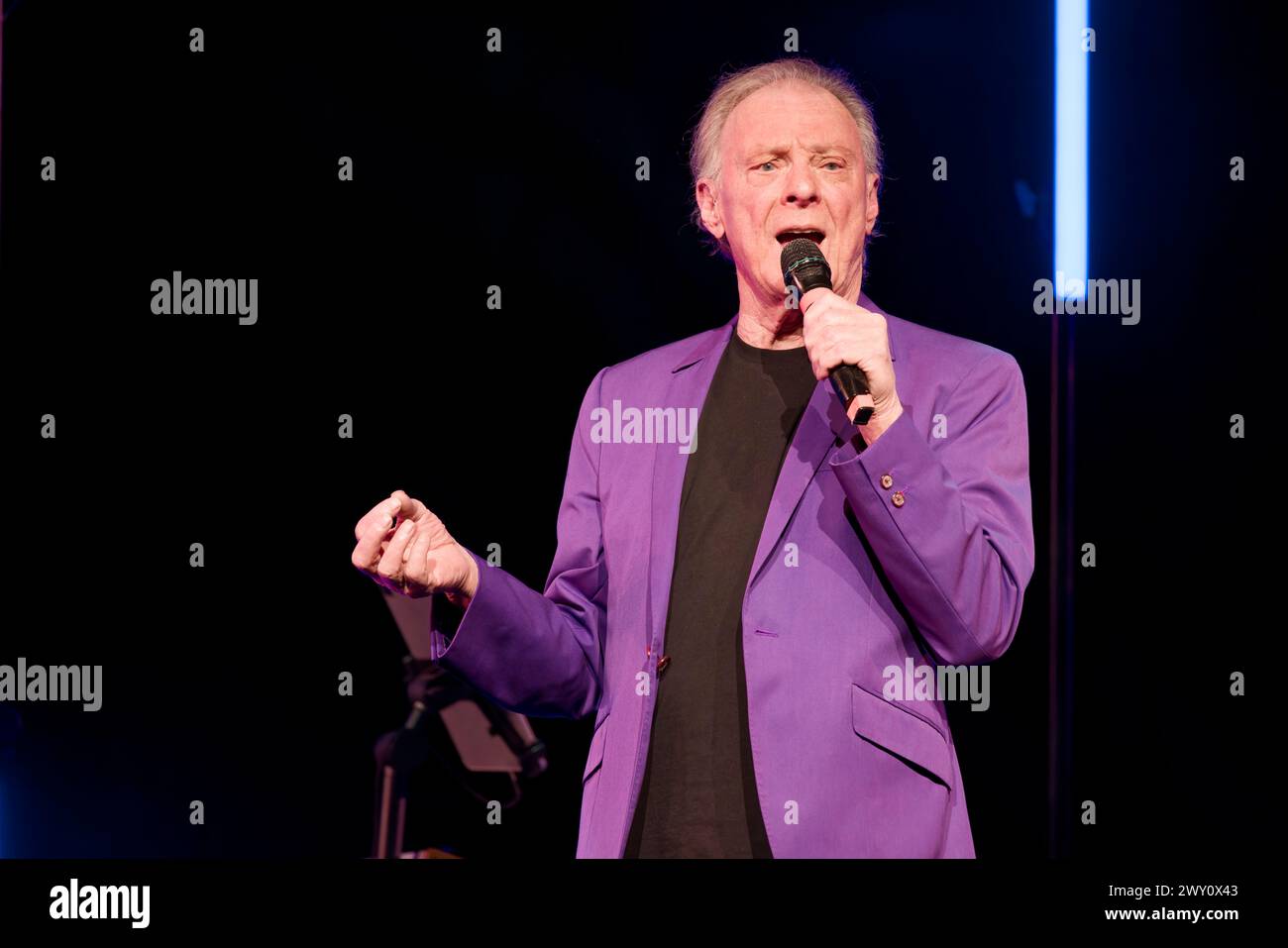 Paris, France. 2nd Apr, 2024. Herbert Leonard performs on the Bobino ...