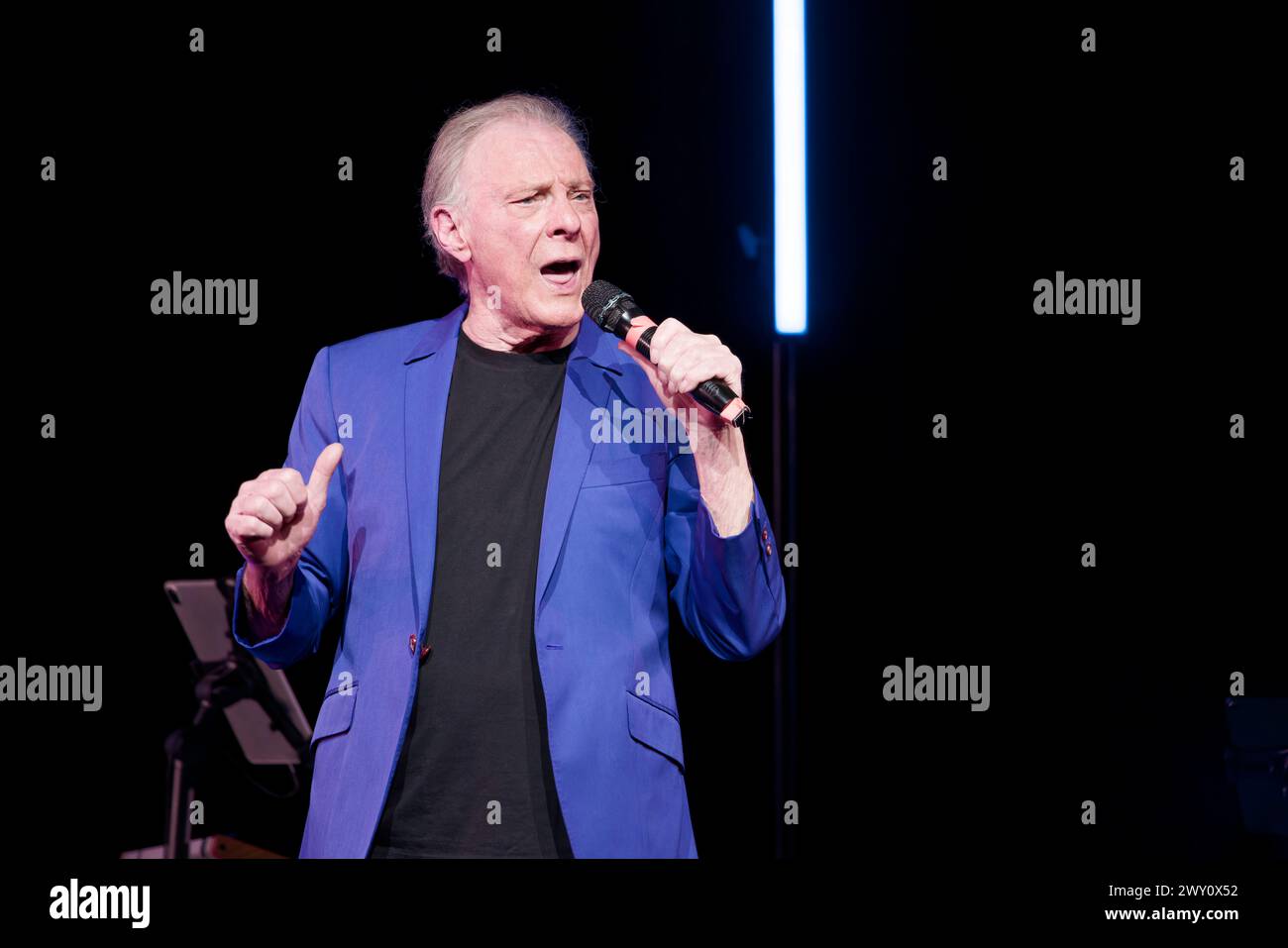 Paris, France. 2nd Apr, 2024. Herbert Leonard performs on the Bobino ...