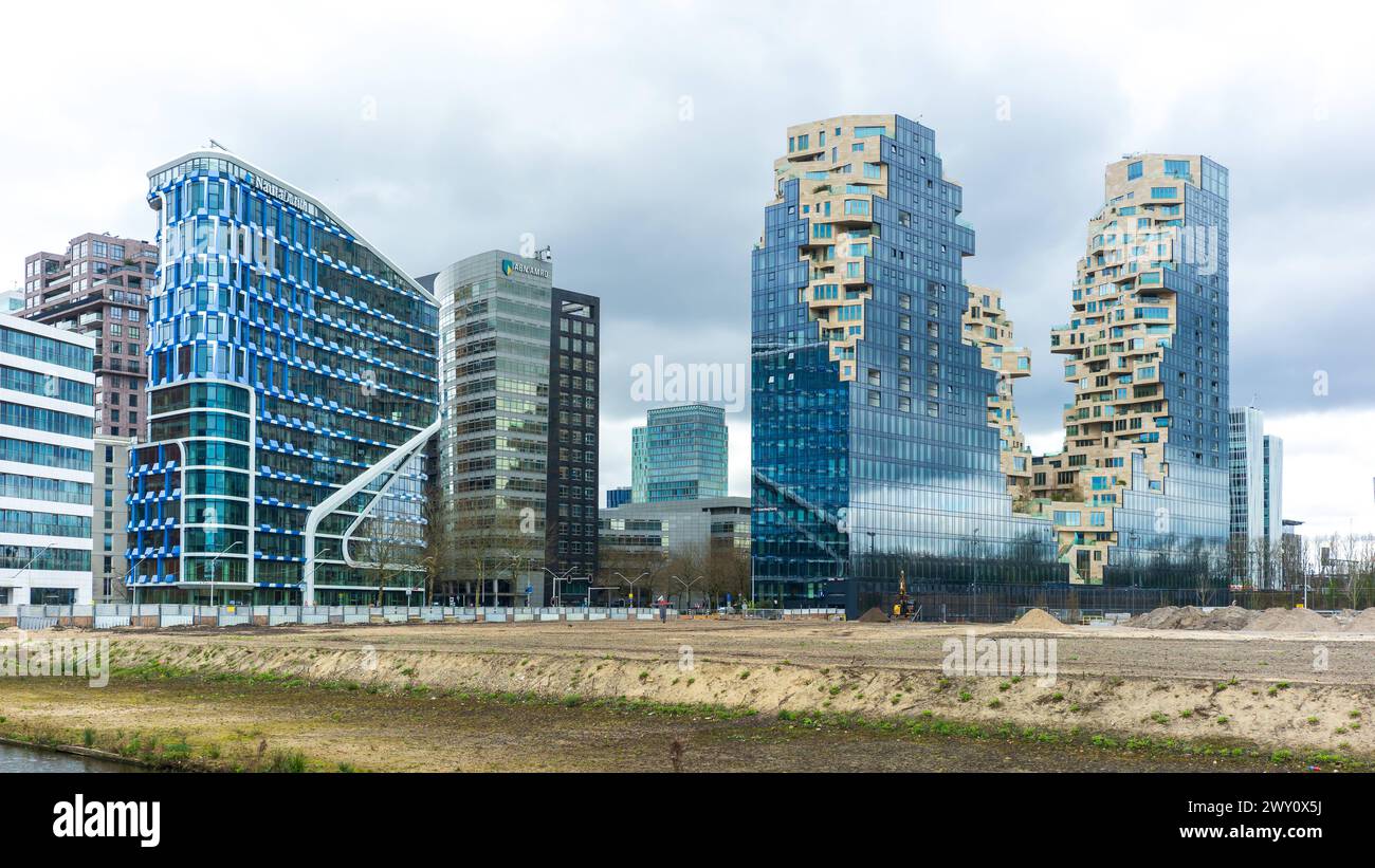 amsterdam, netherlands, 29 march 2024, Mvrdv Valley Towers in the ...