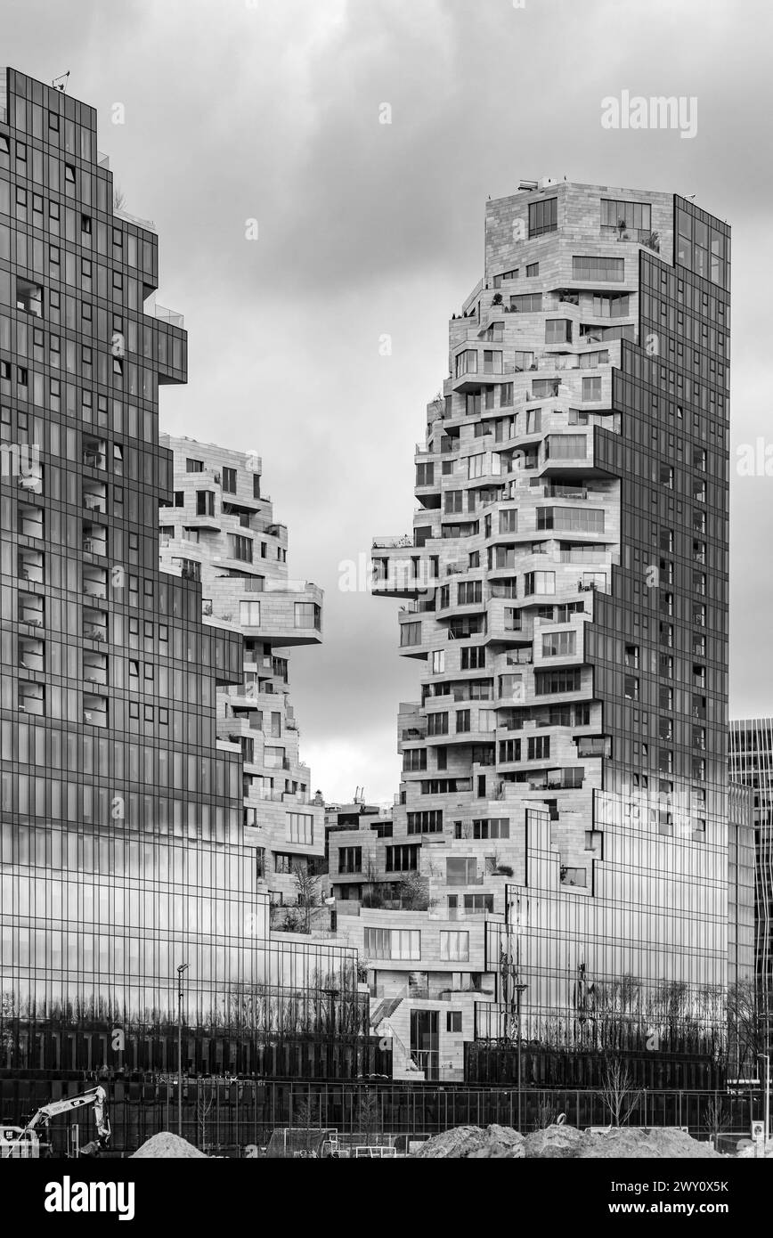 amsterdam, netherlands, 29 march 2024, Mvrdv Valley Towers in the ...