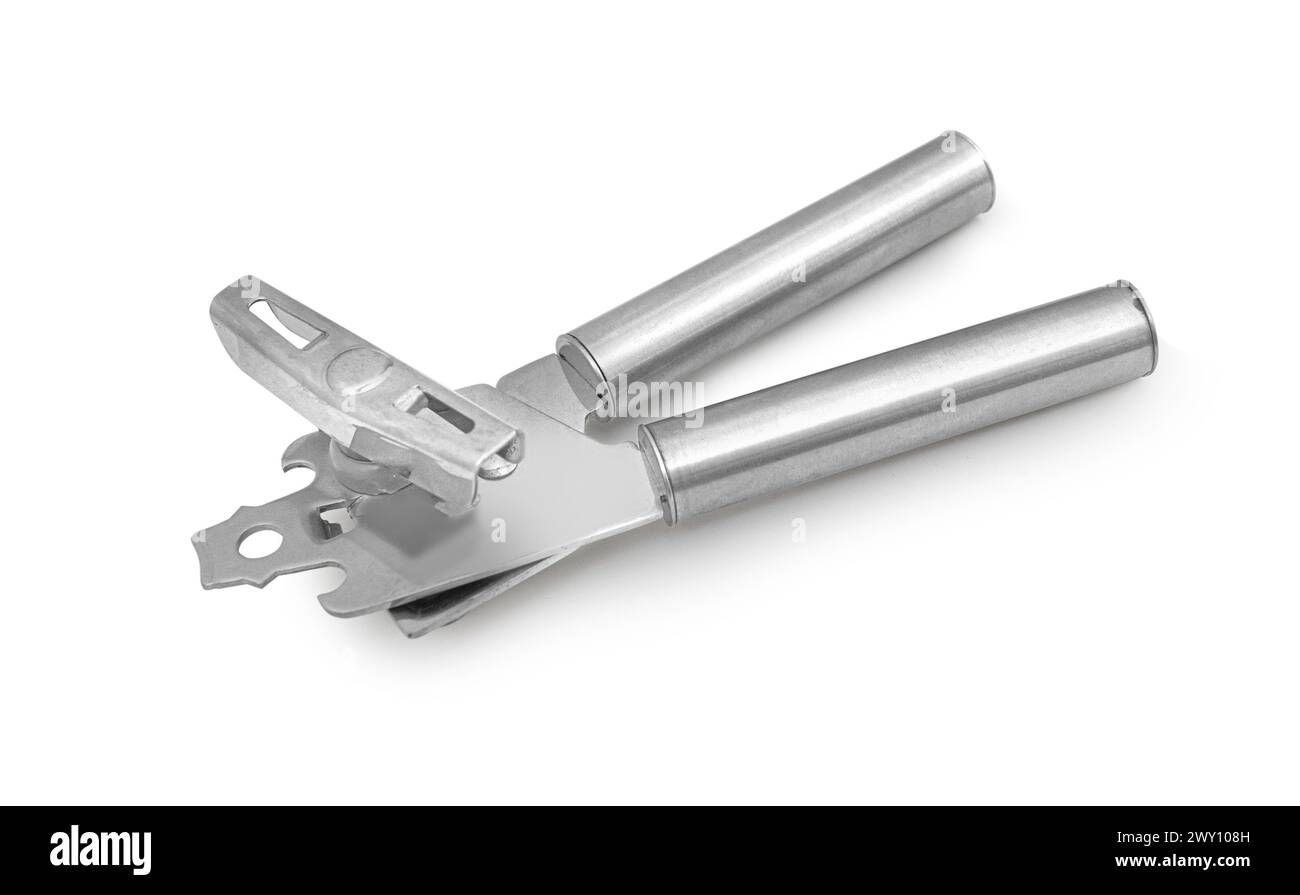 Can opener equipment for opening cans isolated on white background ... Can opener equipment for opening cans isolated on white background ...