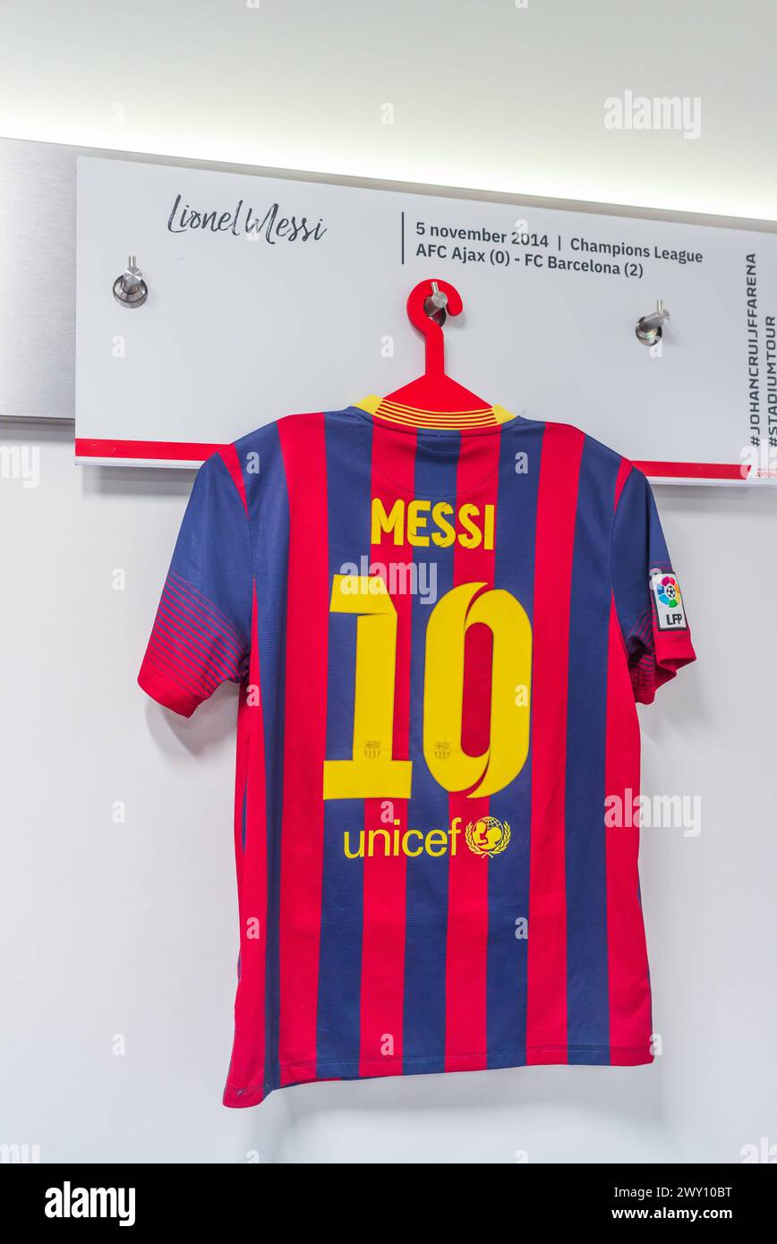 amsterdam, netherlands, 29 march 2024, dress of lionel messi in the ...