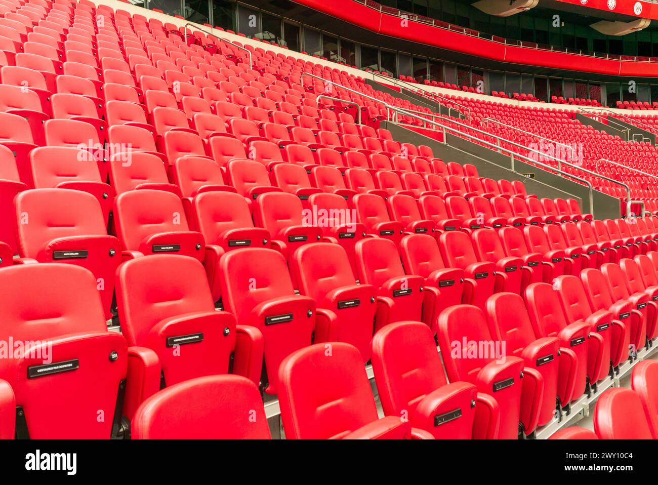amsterdam, netherlands, 29 march 2024, empt seats in the football ...