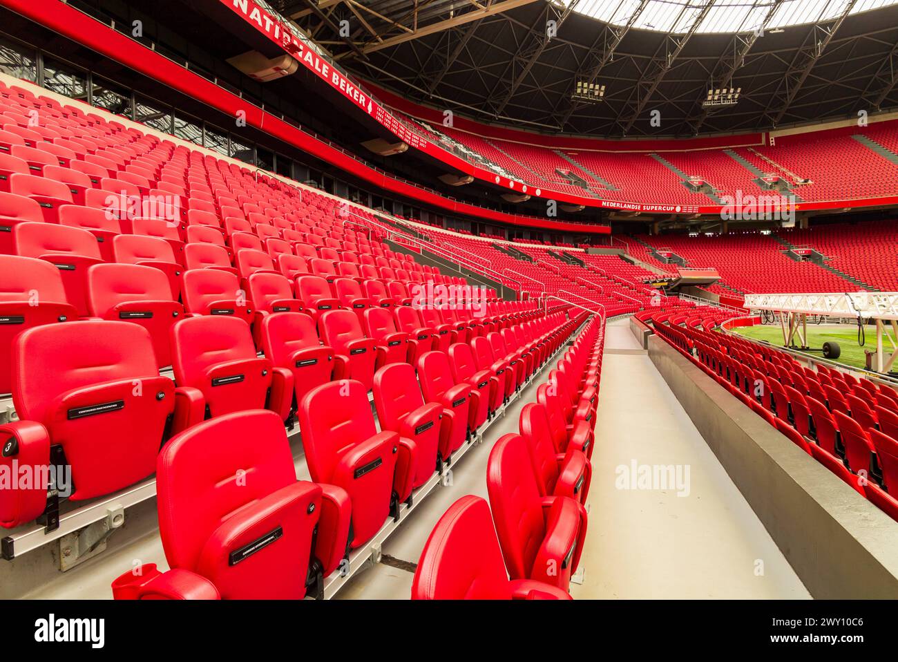 amsterdam, netherlands, 29 march 2024, empt seats in the football ...