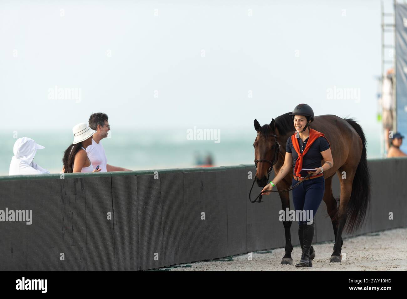 Miami Beach, USA - April 3, 2024. The second leg of the 2024 Longines ...