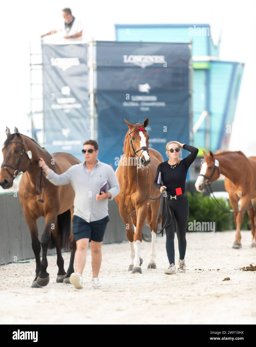 Miami Beach, USA - April 3, 2024. The second leg of the 2024 Longines ...