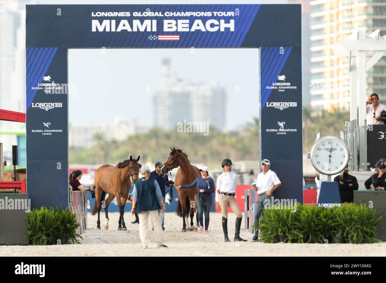 Miami Beach, USA - April 3, 2024. The second leg of the 2024 Longines ...