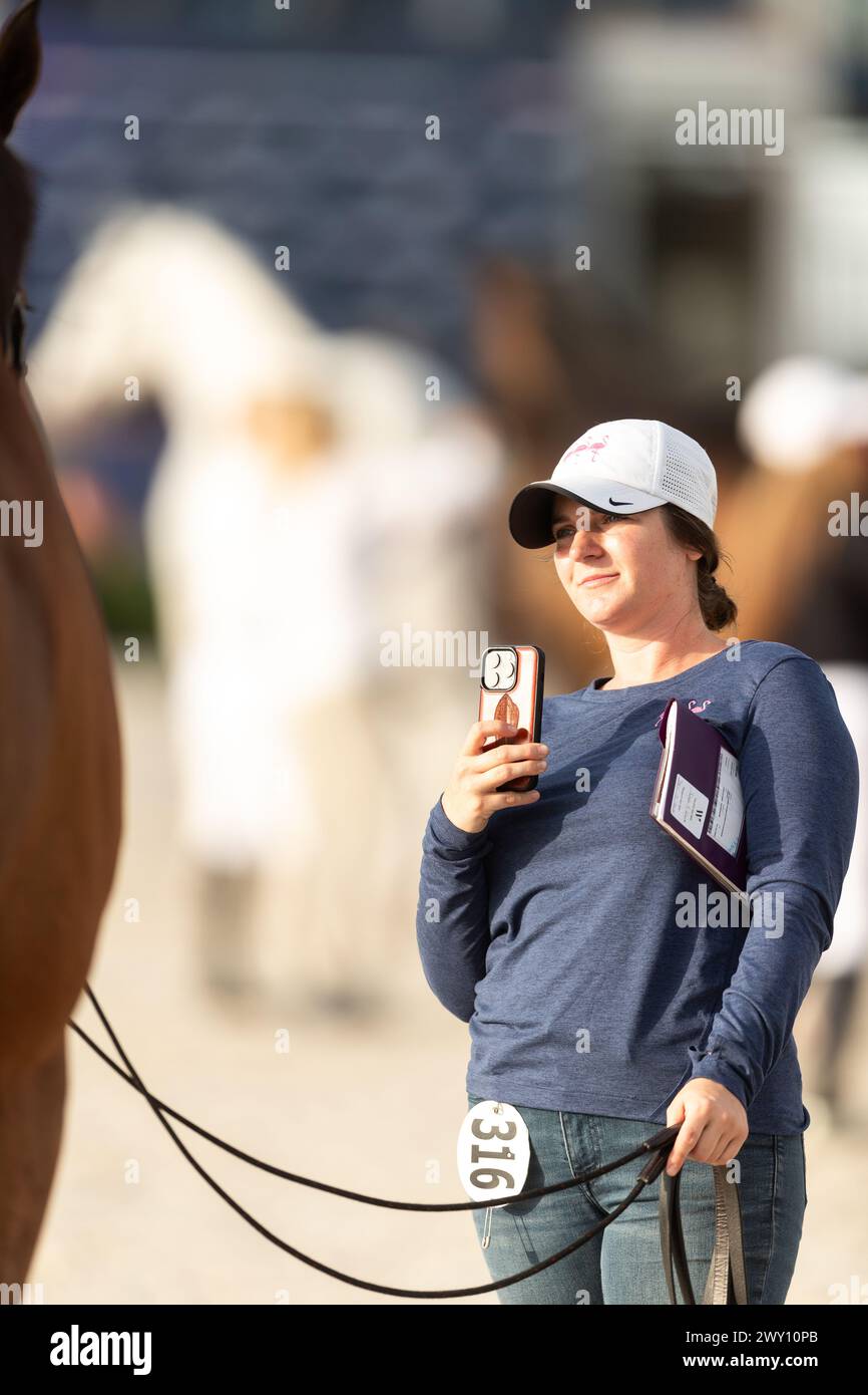 Miami Beach, USA - April 3, 2024. The second leg of the 2024 Longines ...