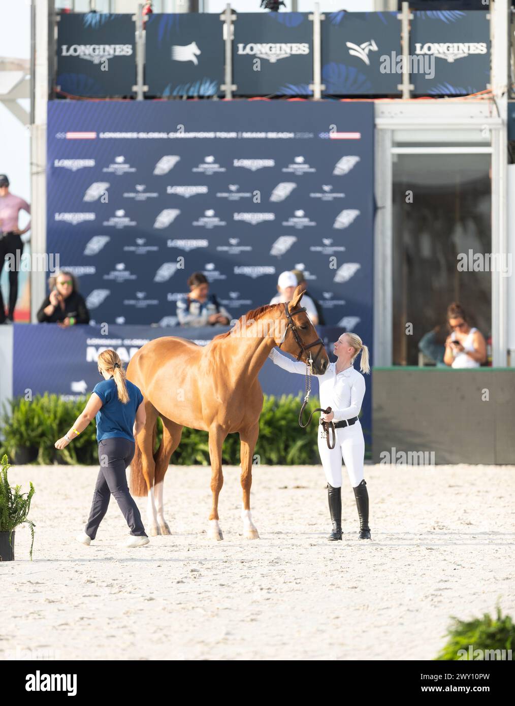 Miami Beach, USA - April 3, 2024. The second leg of the 2024 Longines ...