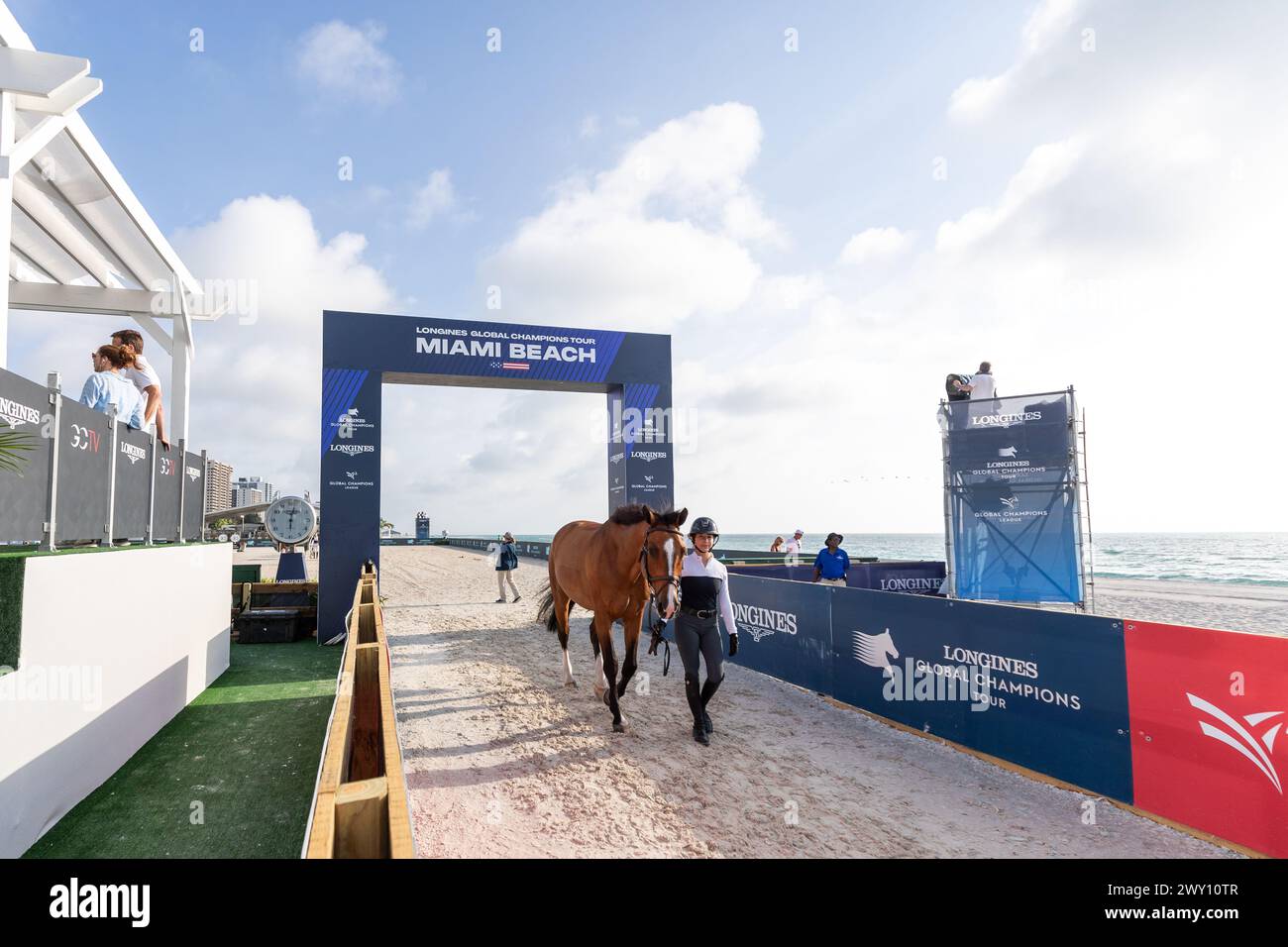 Miami Beach, USA - April 3, 2024. The second leg of the 2024 Longines ...