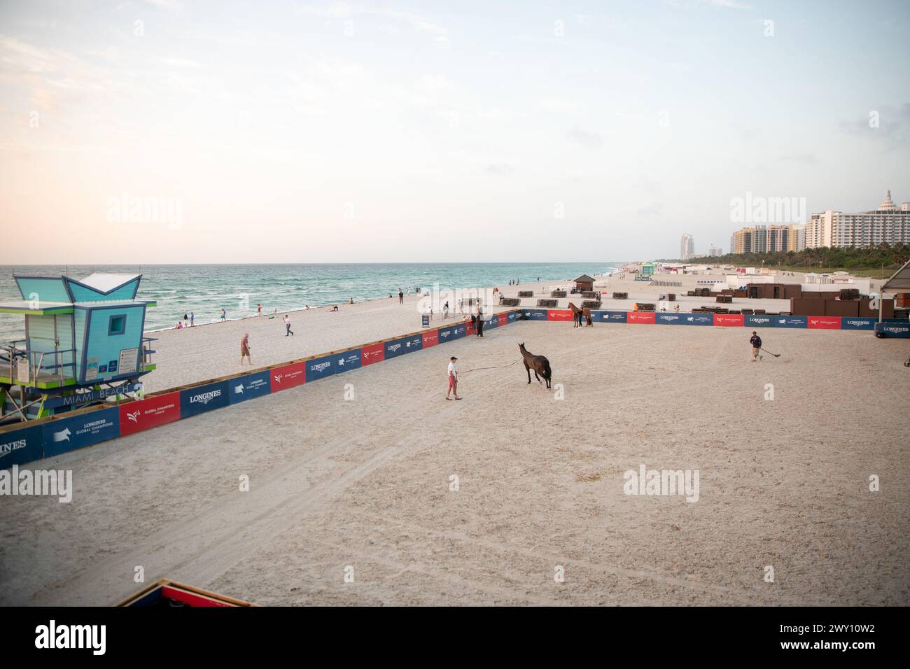 Miami Beach, USA - April 3, 2024. The second leg of the 2024 Longines ...