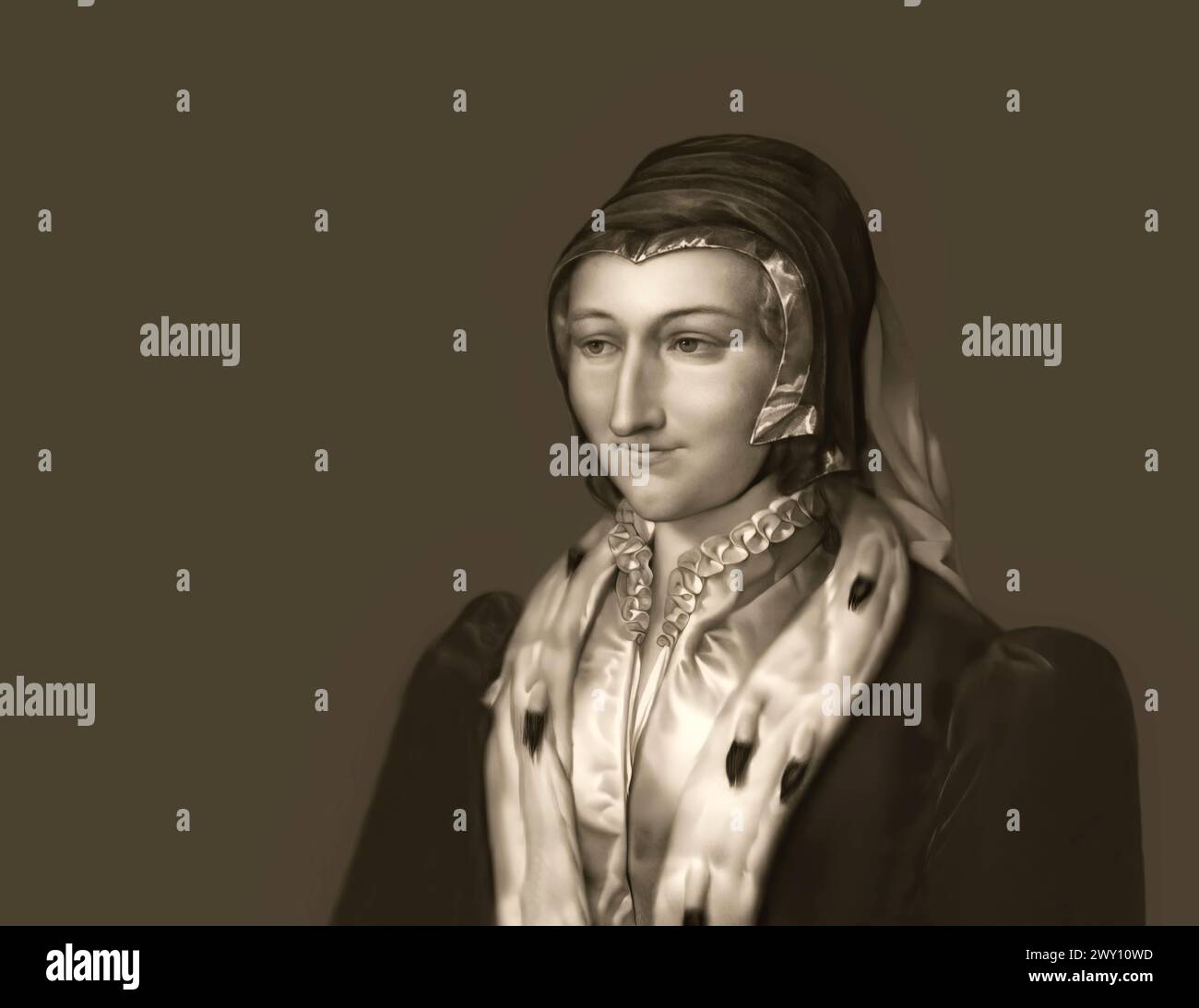 Margaret of Valois, La Reine Margot, Queen of France, 1553 – 1615 Stock ...