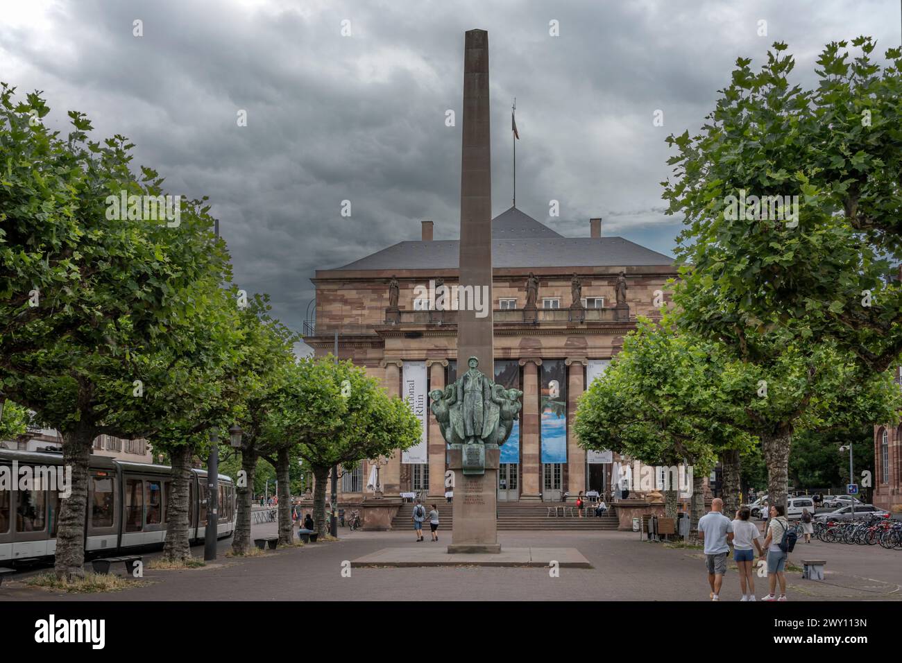 Strasbourg, France - 06 28 2023: Broglie Square. View of the place with ...
