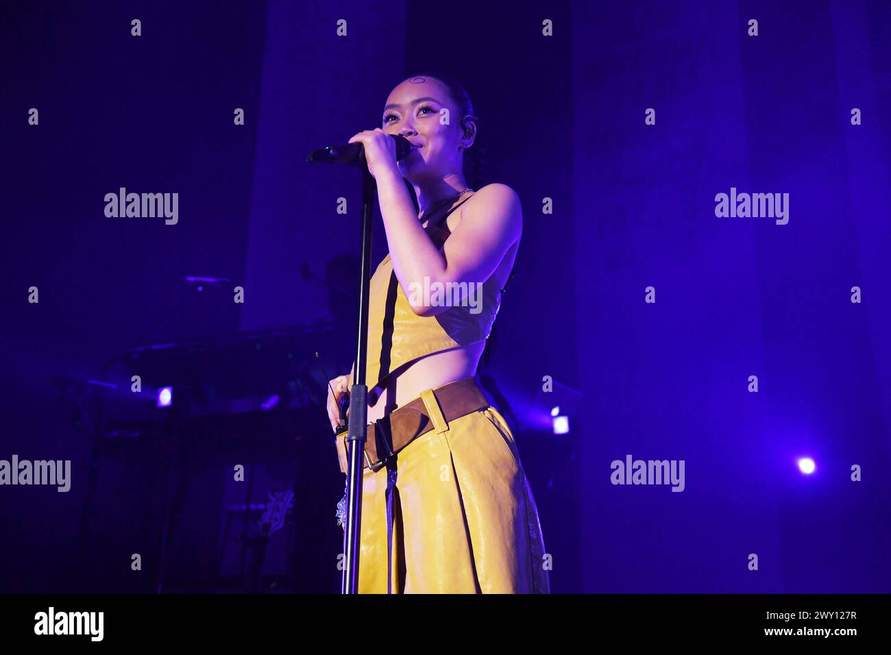 Griff performing at Roundhouse LONDON, ENGLAND - APRIL 02: Griff Sarah ...