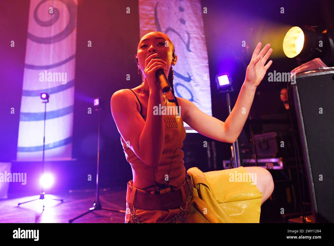 Griff performing at Roundhouse LONDON, ENGLAND - APRIL 02: Griff Sarah ...