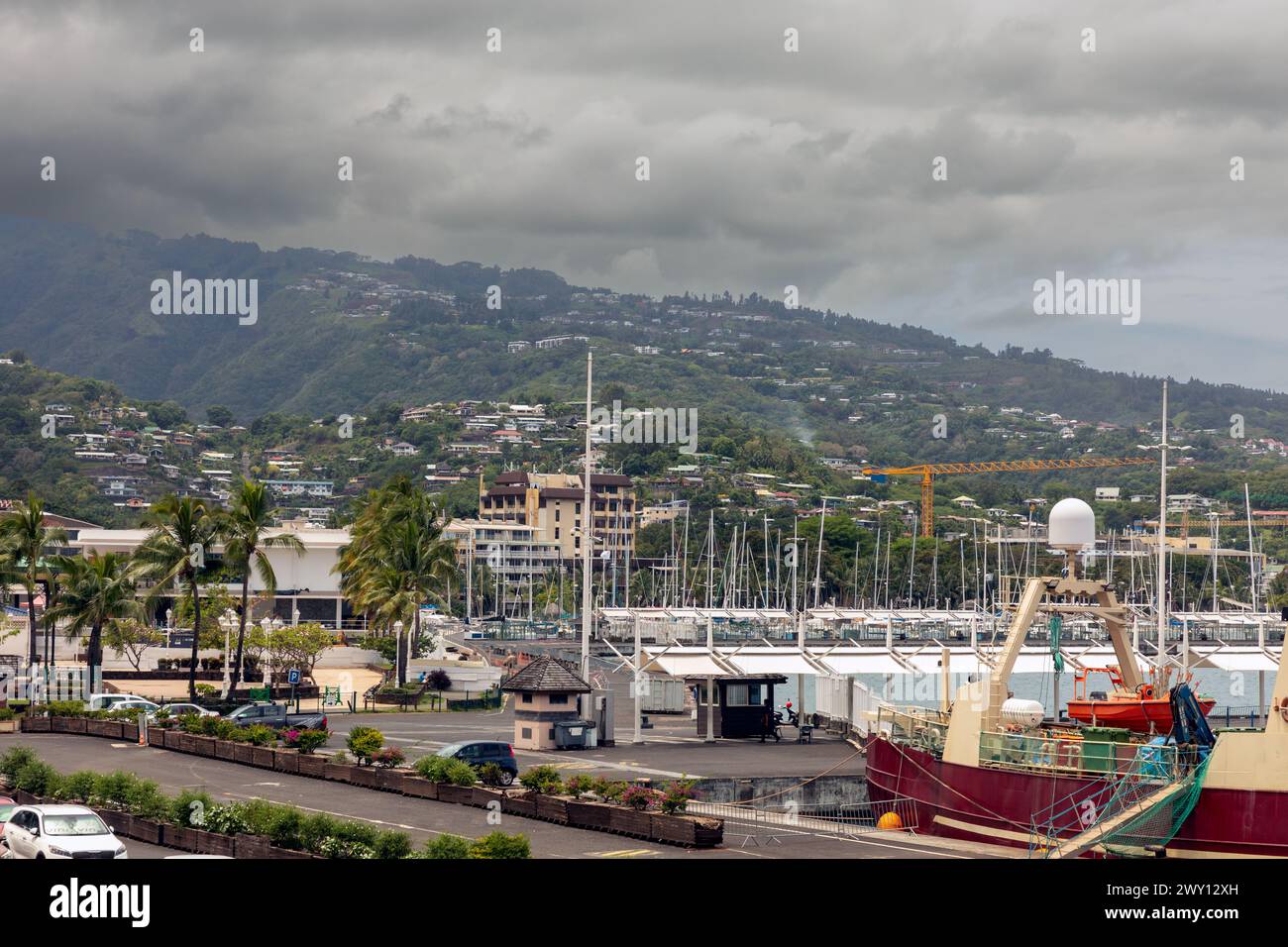 Papeete, on the island of Tahiti, the capital of French Polynesia, is ...
