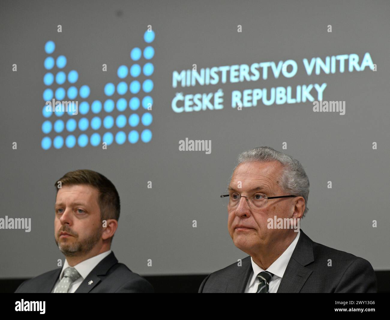 Prague, Czech Republic. 03rd Apr, 2024. Czech Interior Minister Vit ...