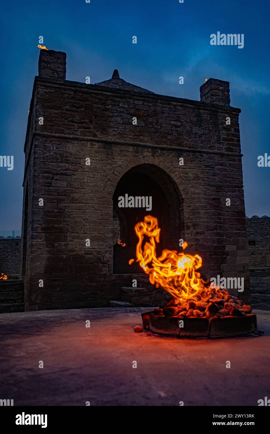 Ateshgah is a fire temple in Azerbaijan, on the Absheron Peninsula near ...