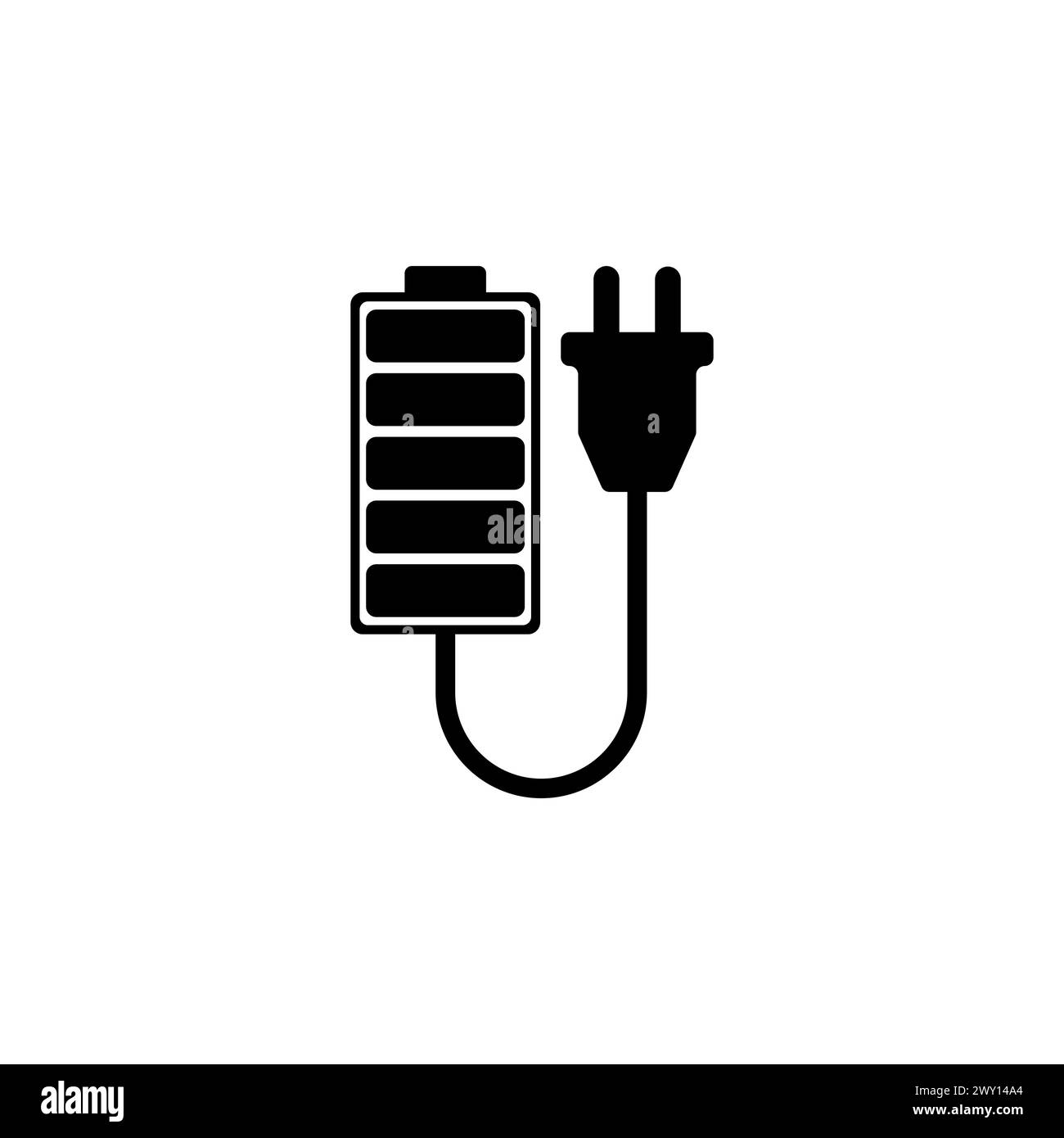 Rechargeable Battery flat vector icon. Simple solid symbol isolated on ...