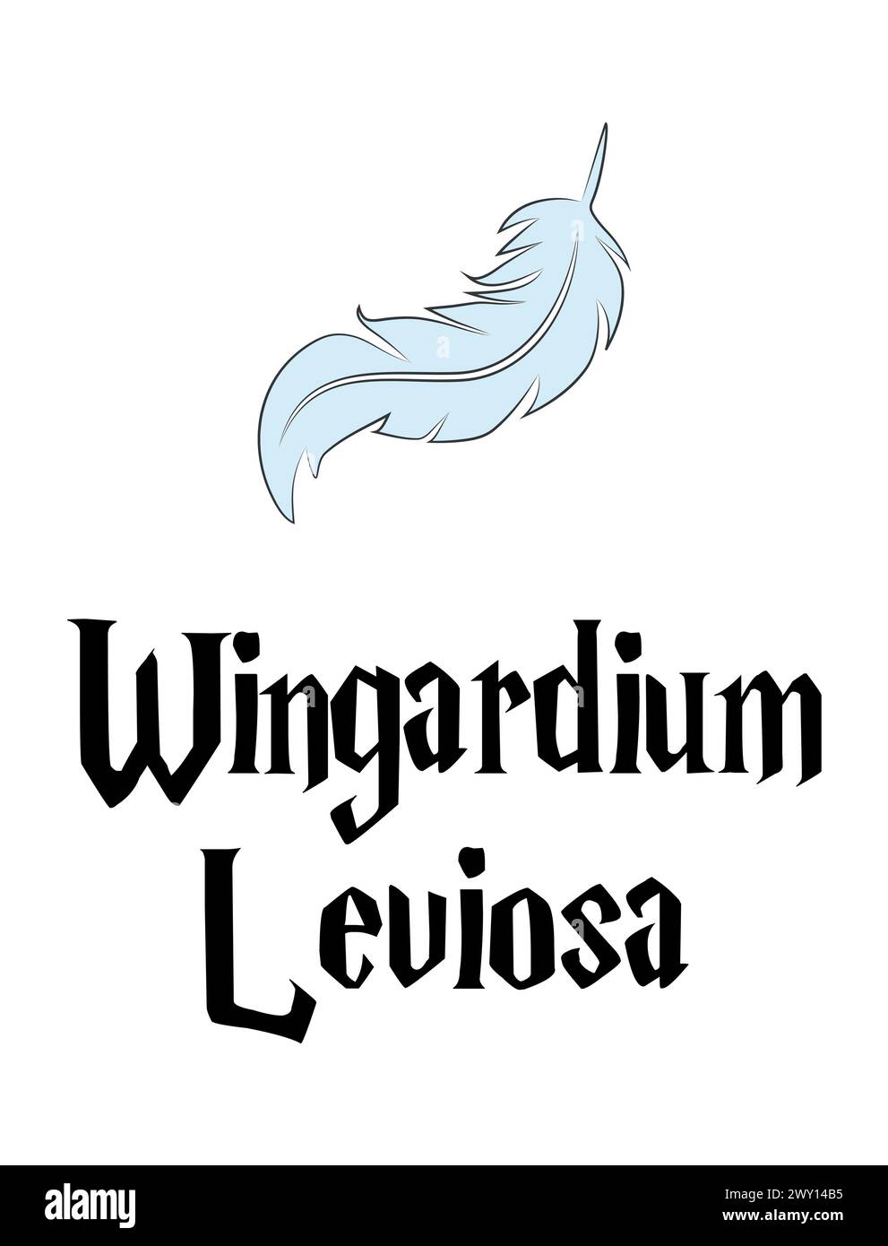 Magic school poster, quote from a book about a boy wizard Stock Vector ...