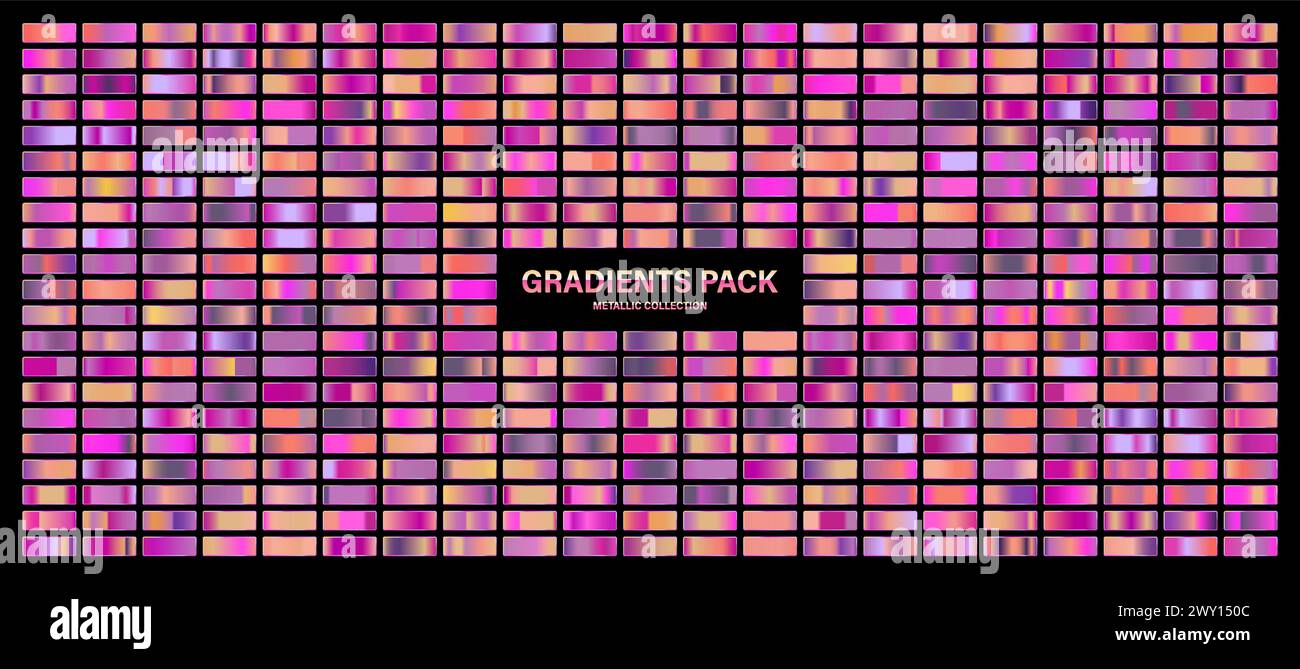 Red, violet glossy gradient, metal foil texture. Sunset color swatch ...