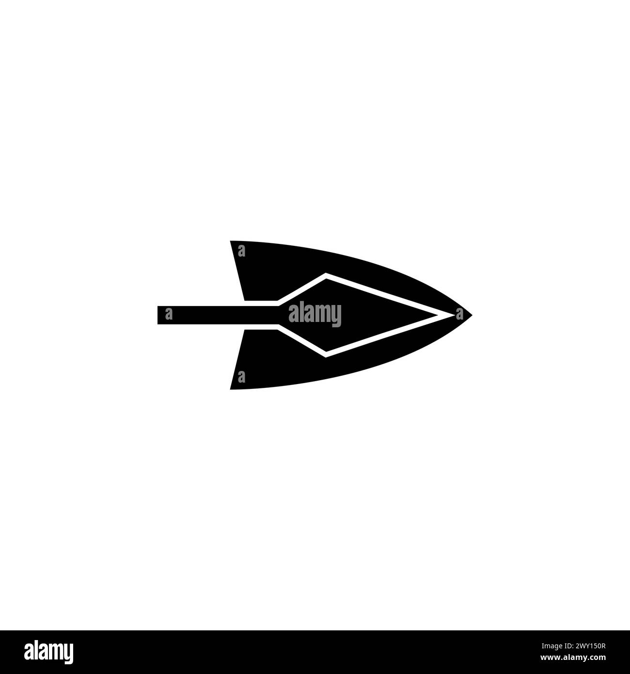 Arrow Flying flat vector icon. Simple solid symbol isolated on white ...