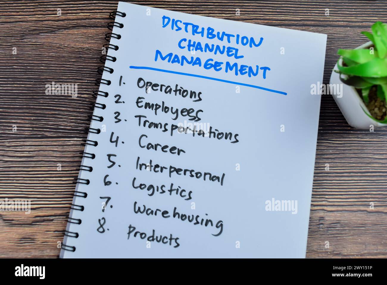 Concept of Distribution Channel Management write on book with keywords ...