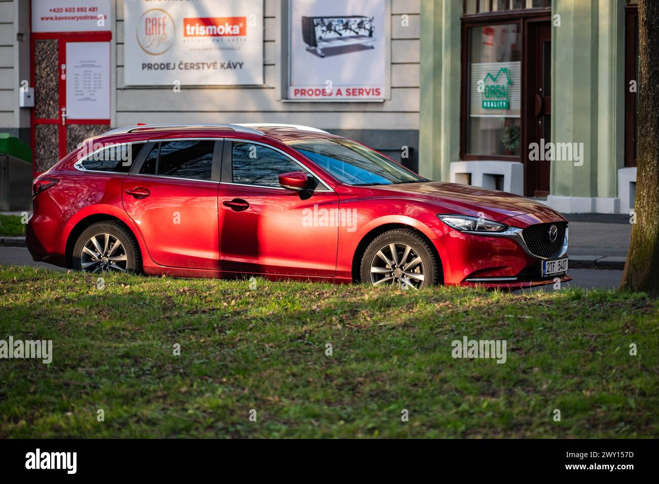OSTRAVA, CZECH REPUBLIC - MARCH 4, 2024: Mazda 6 Wagon estate car with ...
