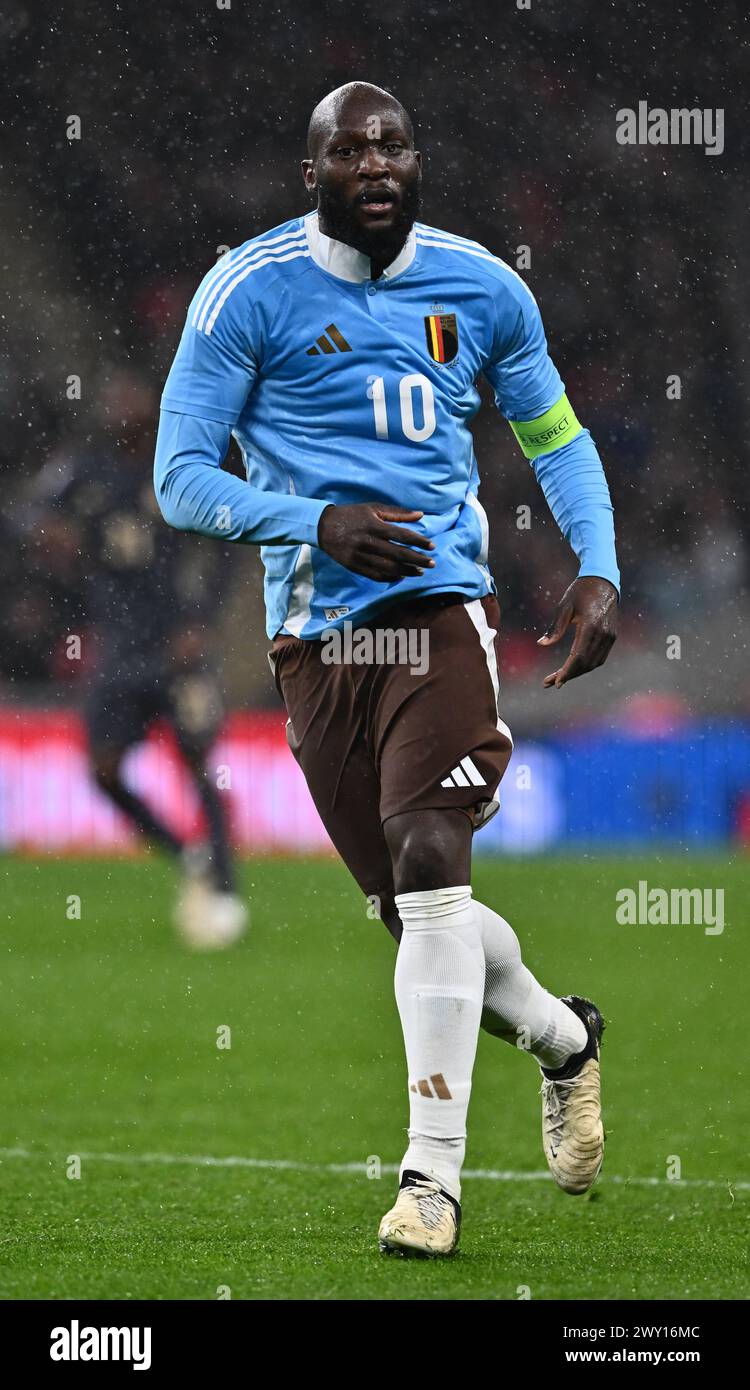 LONDON, ENGLAND - MARCH 26: Romelu Lukaku during the international ...
