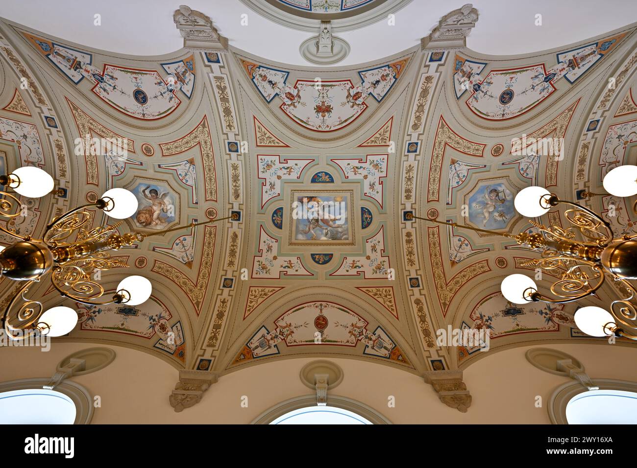 Dresden, Germany - Jul 8, 2023: Interior of the Semper opera house in ...