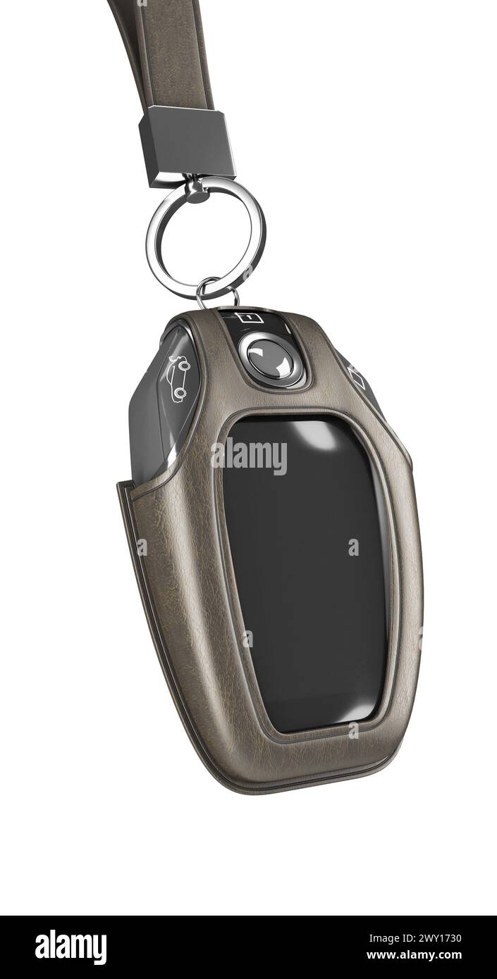 Car remote control key isolated realistic 3d model Automobile alarm ...