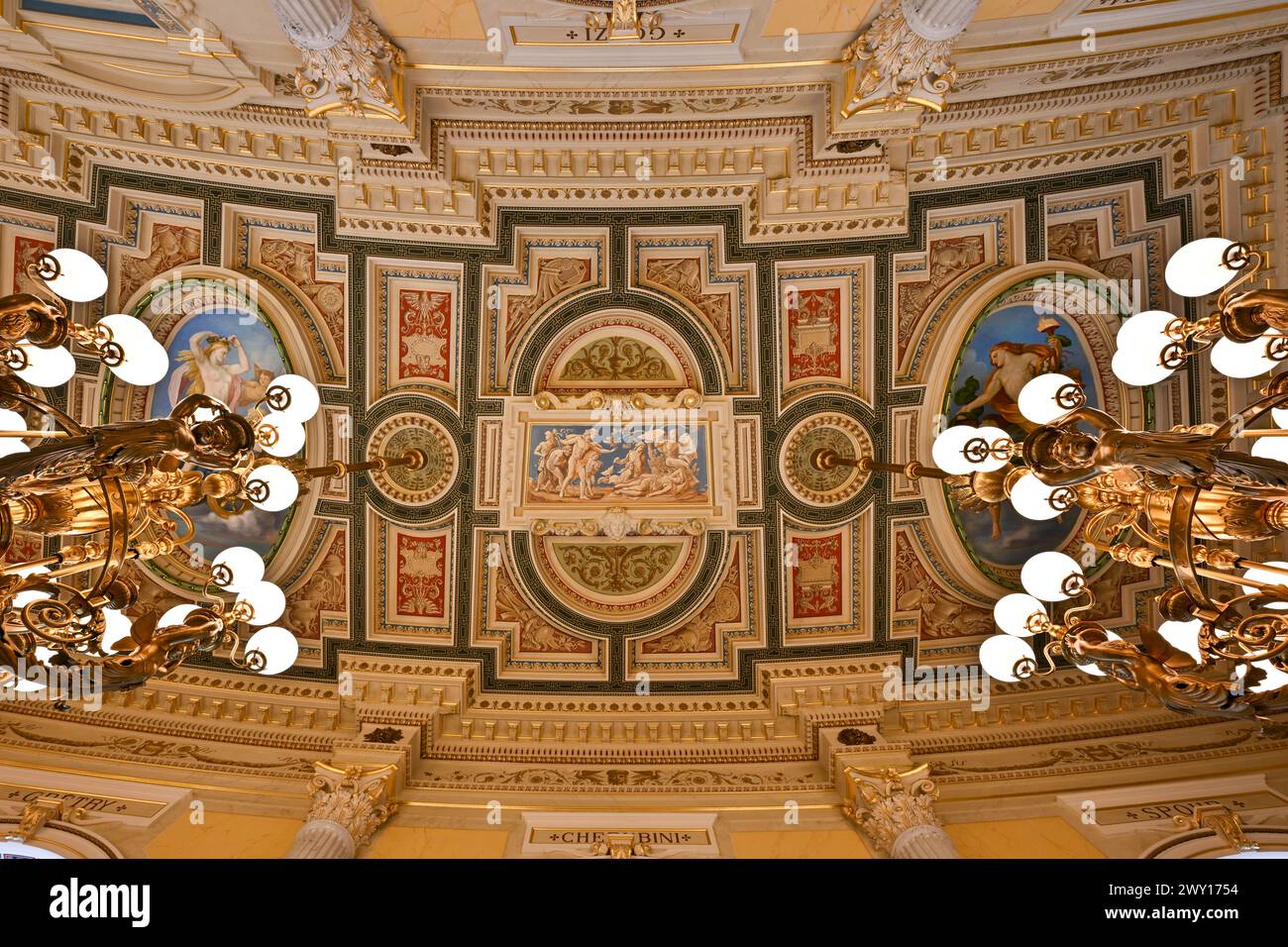 Dresden, Germany - Jul 8, 2023: Interior of the Semper opera house in ...